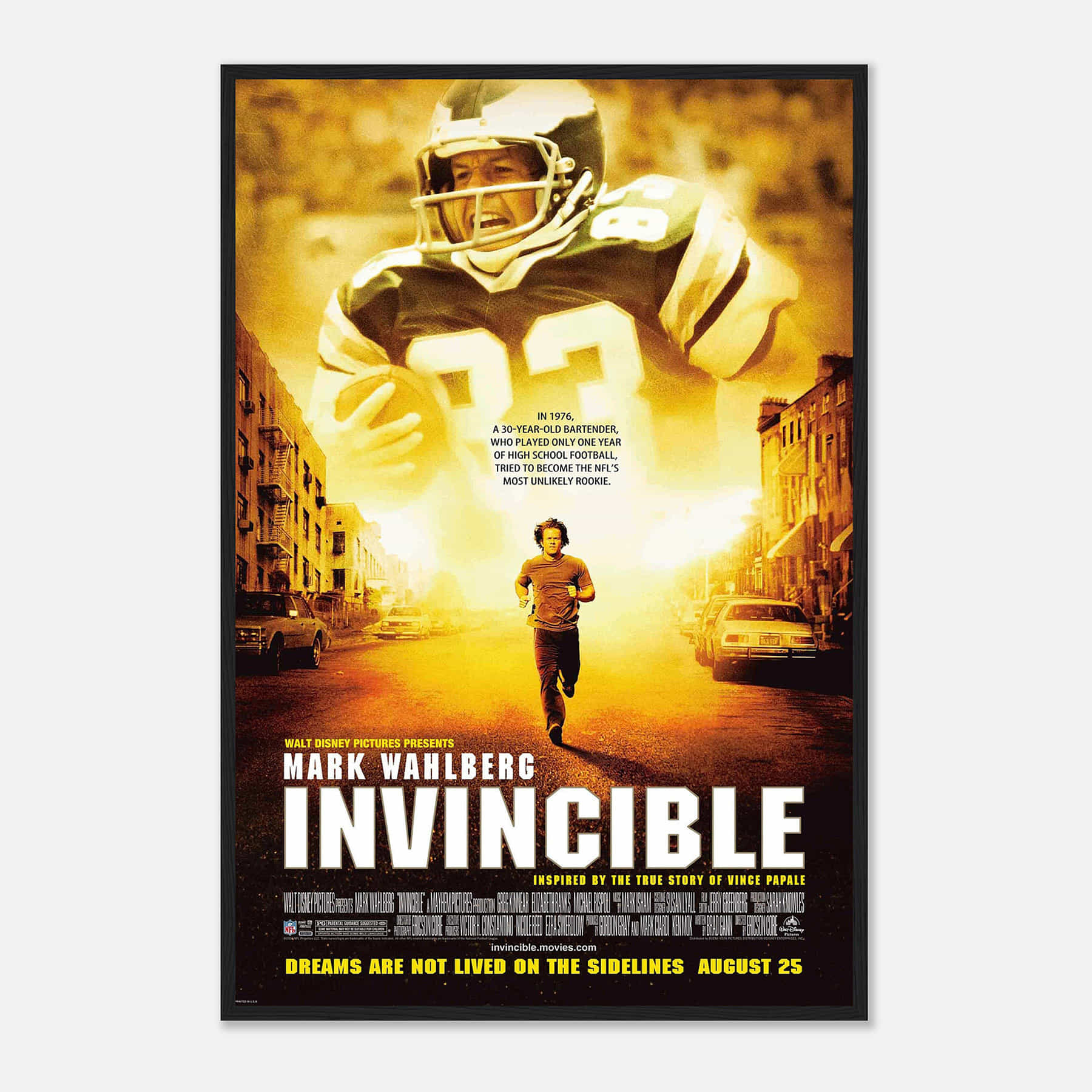 Invincible (2006) Movie Poster, Invincible Classic Vintage Poster ...