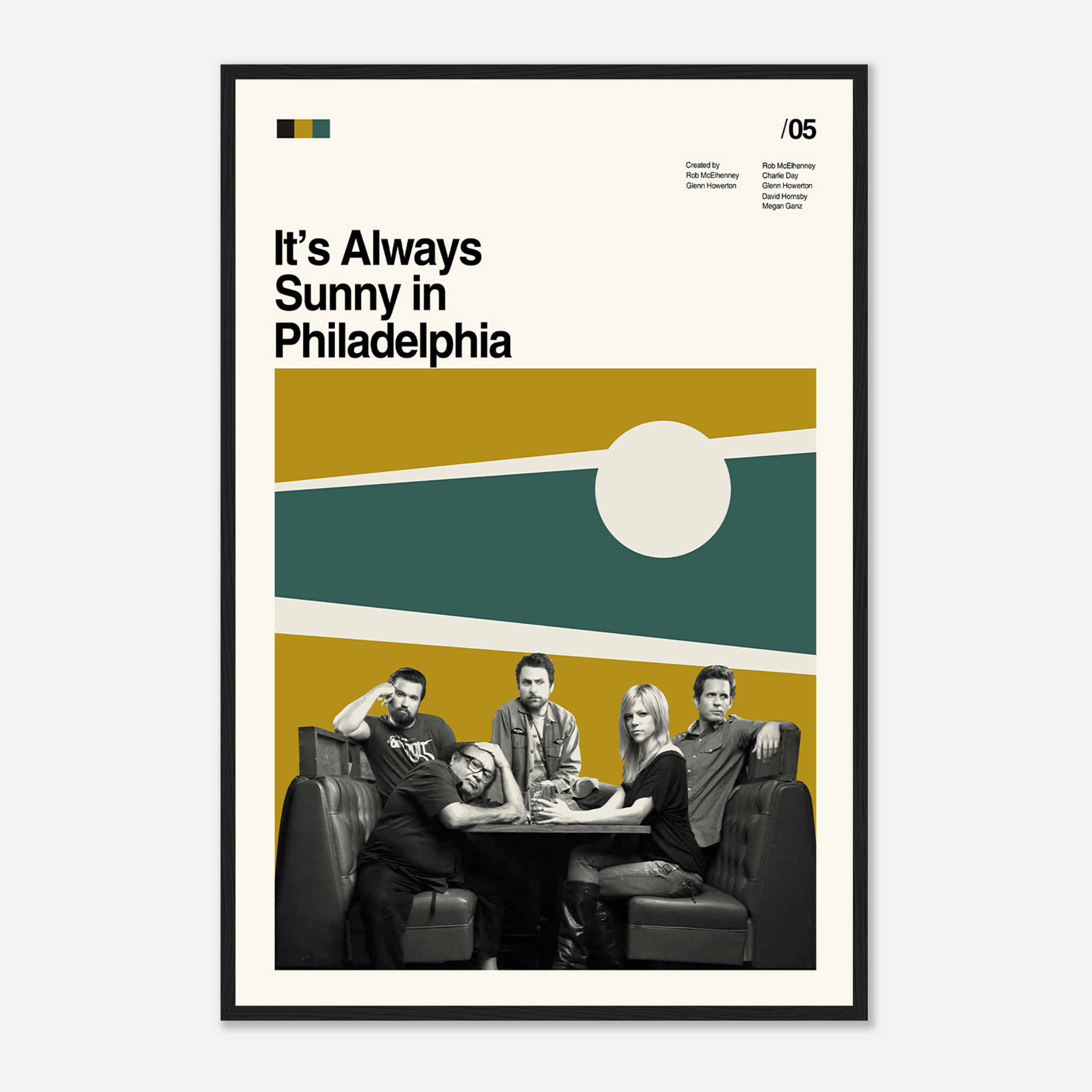 It's Alway Sunny In Philadelphia Poster, Rob McElhenney Print, Retro ...