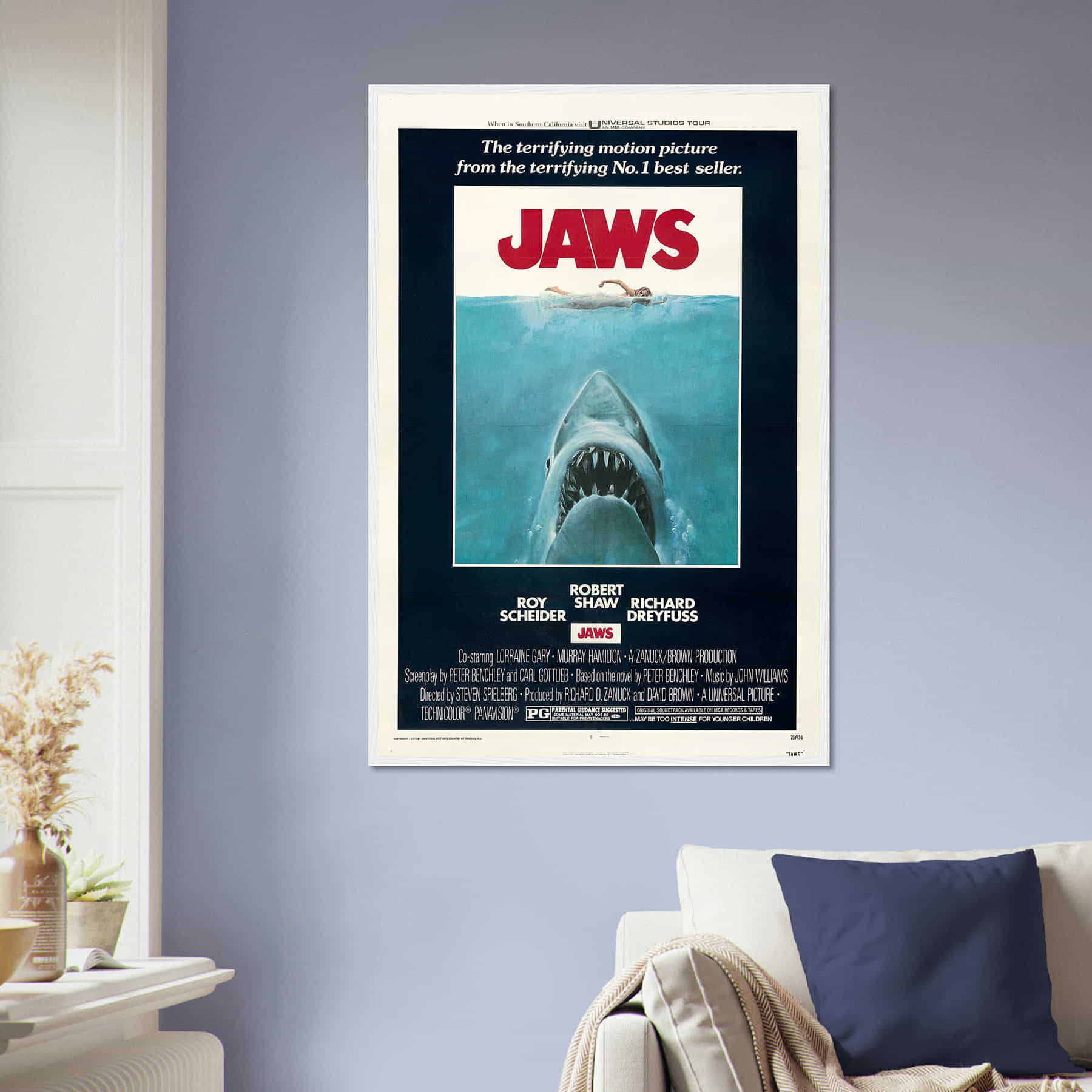Jaws (1975) Movie Poster, Jaws Classic Vintage Movie Poster, Classic Movie Poster - Citiesbox