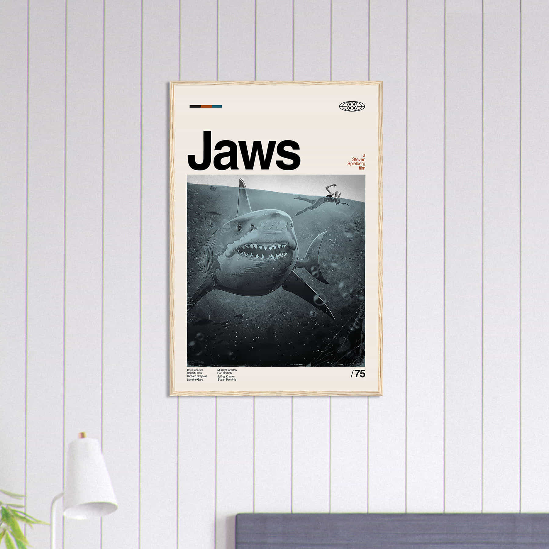 Jaws Movie Poster, Jaws Print, Modern Movie Poster Print DS2 - Citiesbox