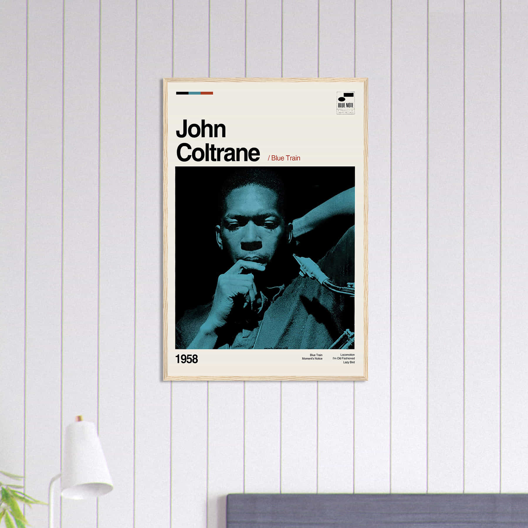 John Coltrane Album Poster, Blue Train, Retro Music Poster - Citiesbox