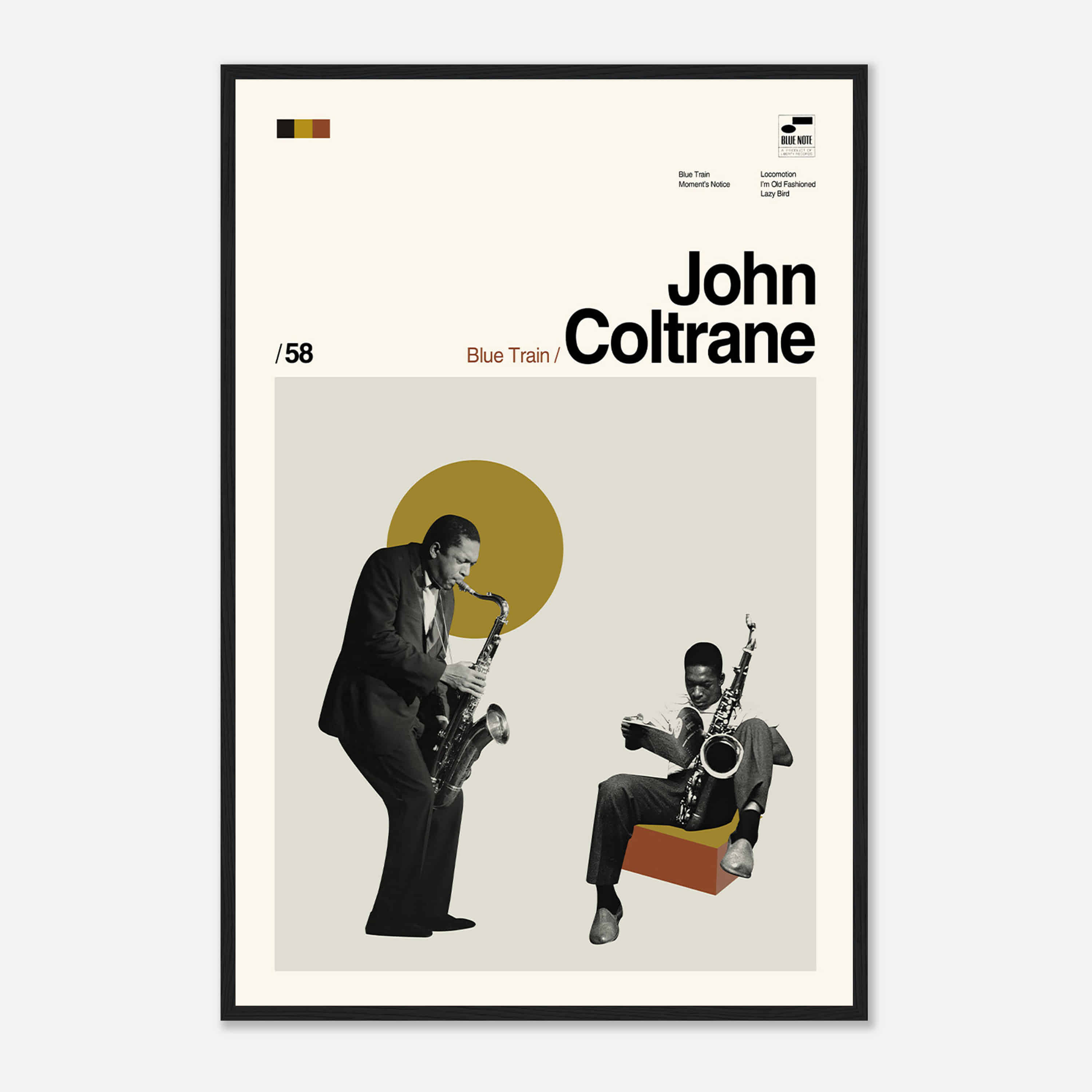 John Coltrane Poster, John Coltrane Movie, Blue Train Film DS2 - Citiesbox