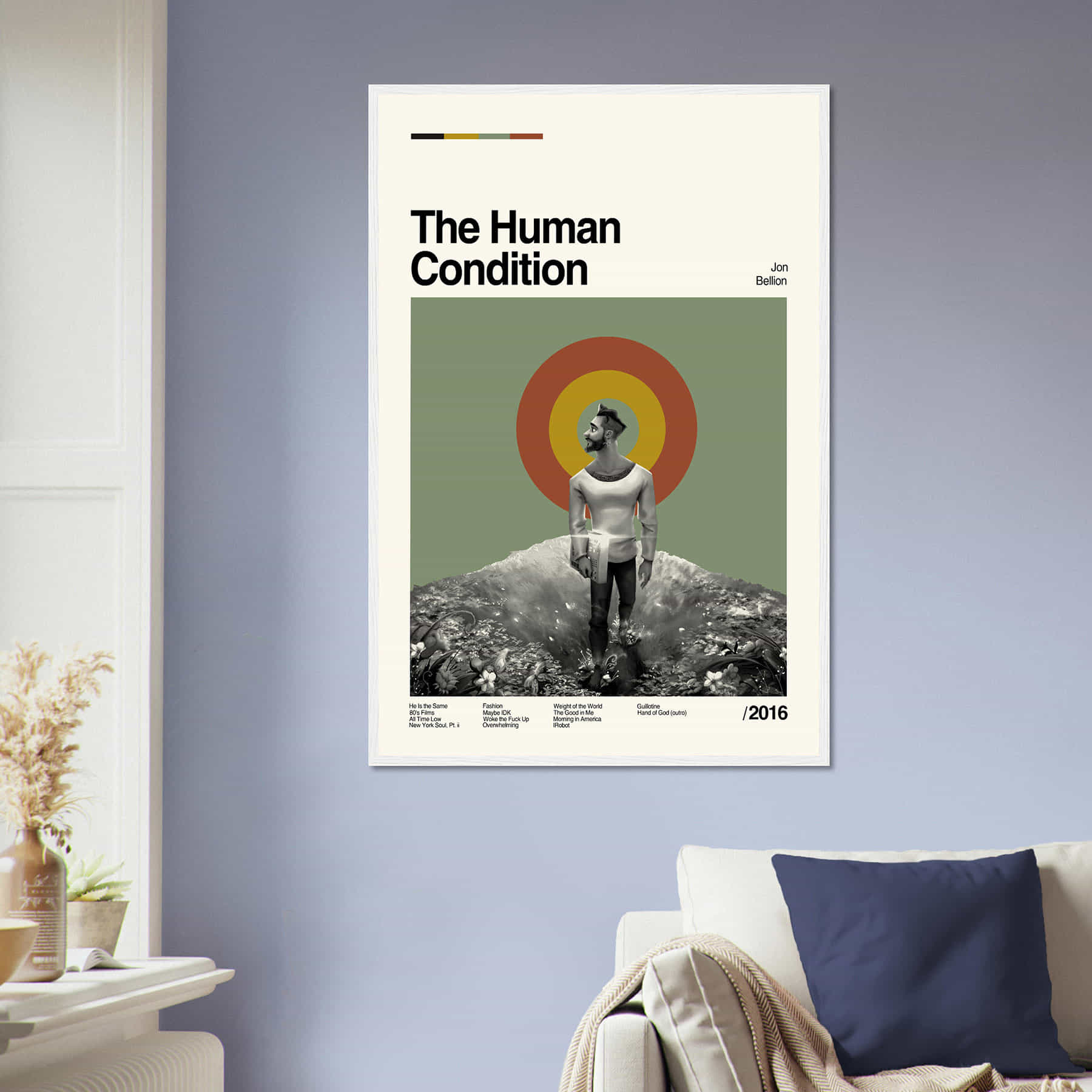 Jon Bellion Poster, The Human Condition, Abstract Poster - Citiesbox