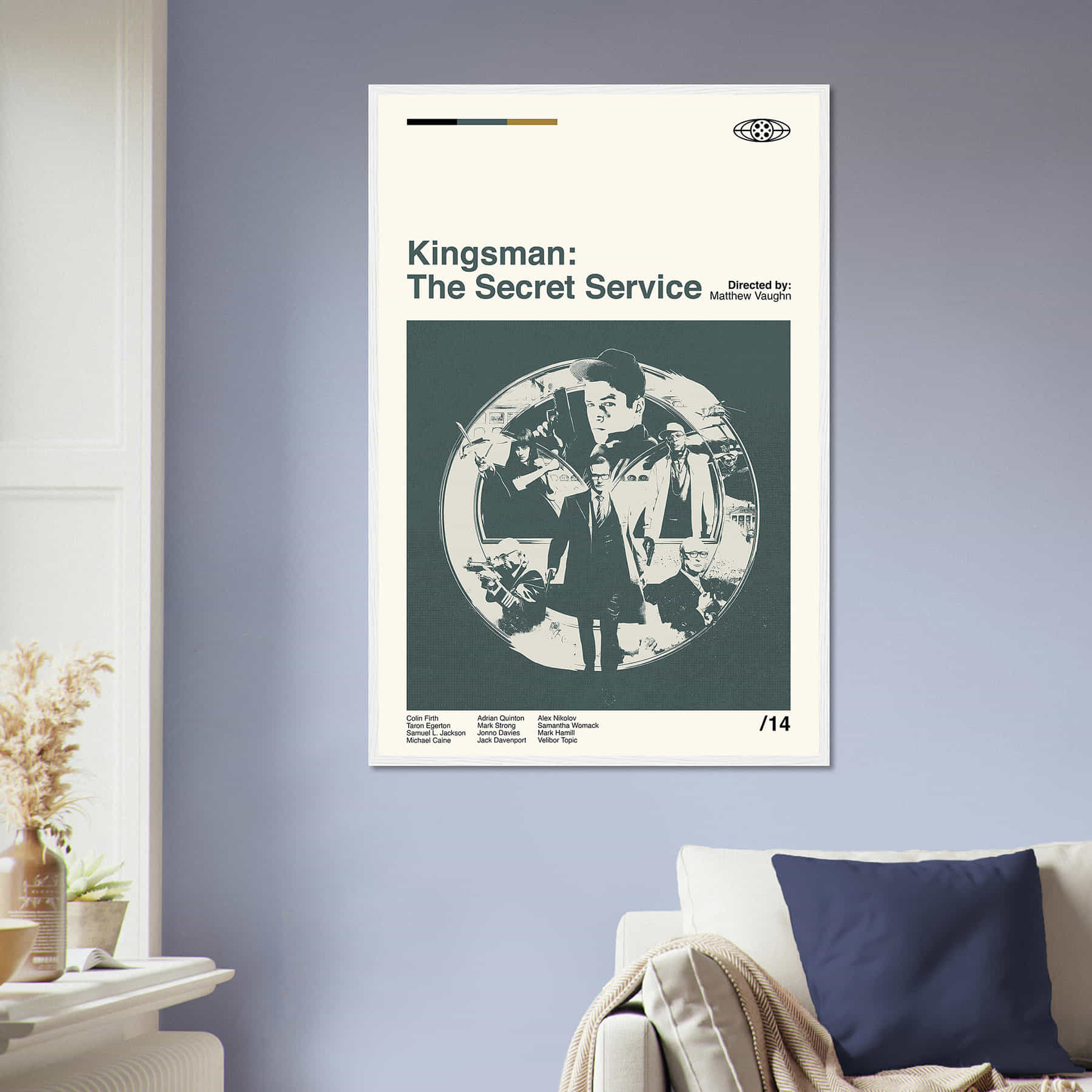 Kingsman The Secret Service Poster, Matthew Vaughn Art, Classic Movie ...