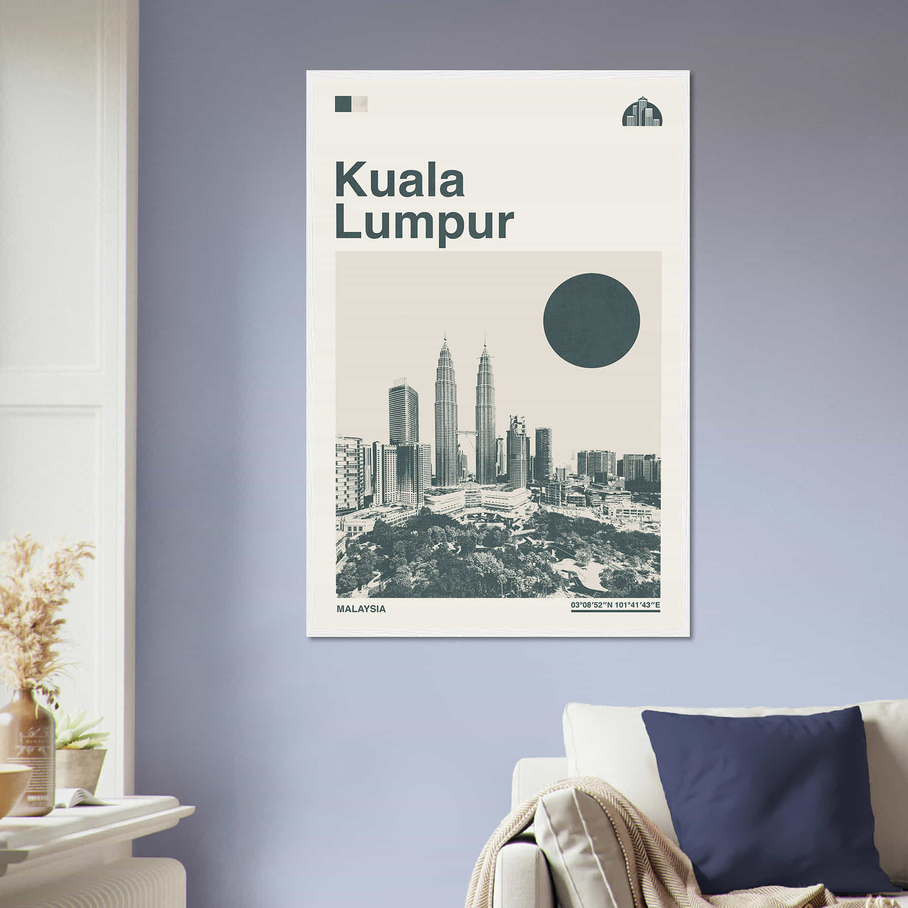 Kuala Lumpur Print, Kuala Lumpur Wall Art, Kuala Lumpur Poster - Citiesbox
