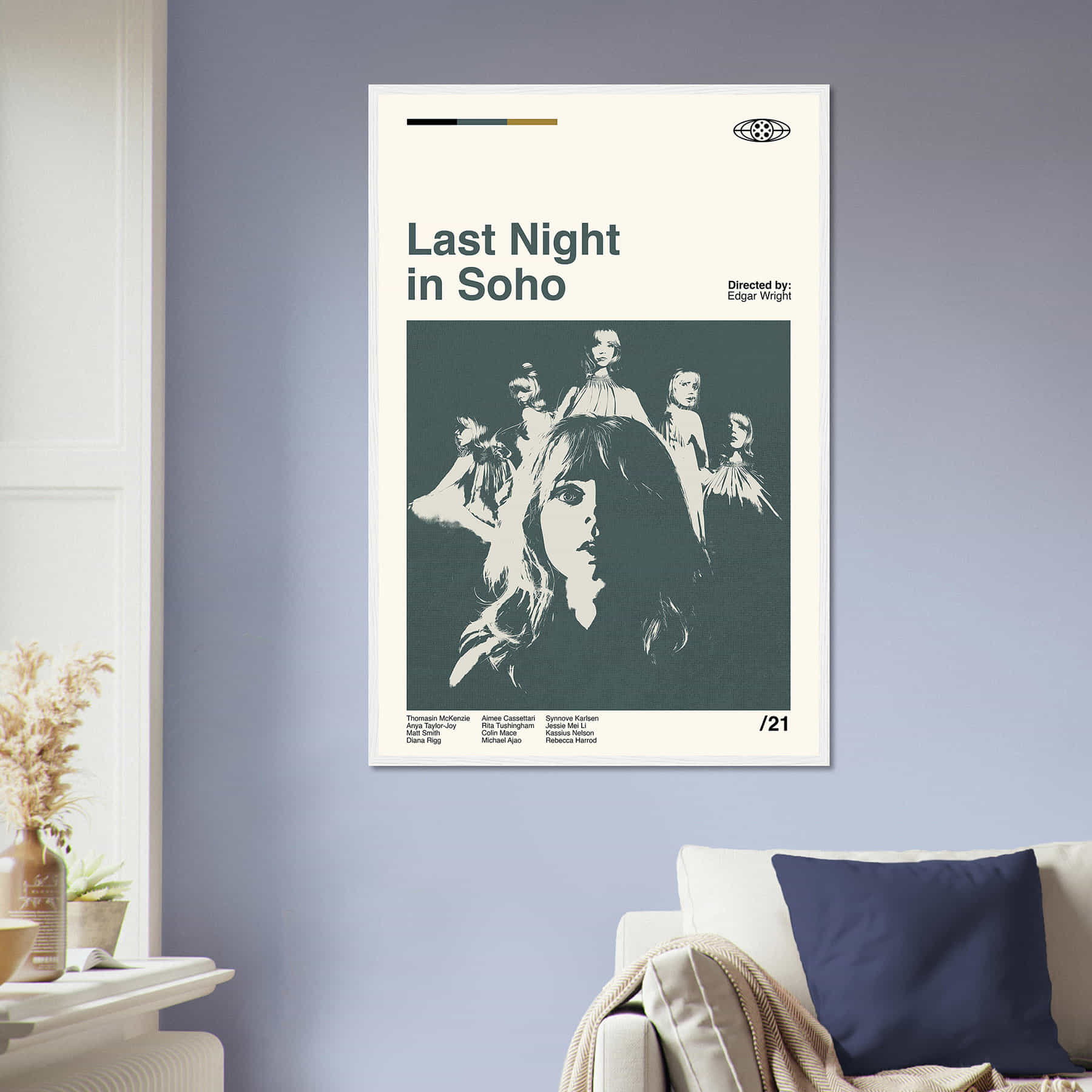 Last Night in Soho Poster, Edgar Wright Poster, Classic Film - Citiesbox