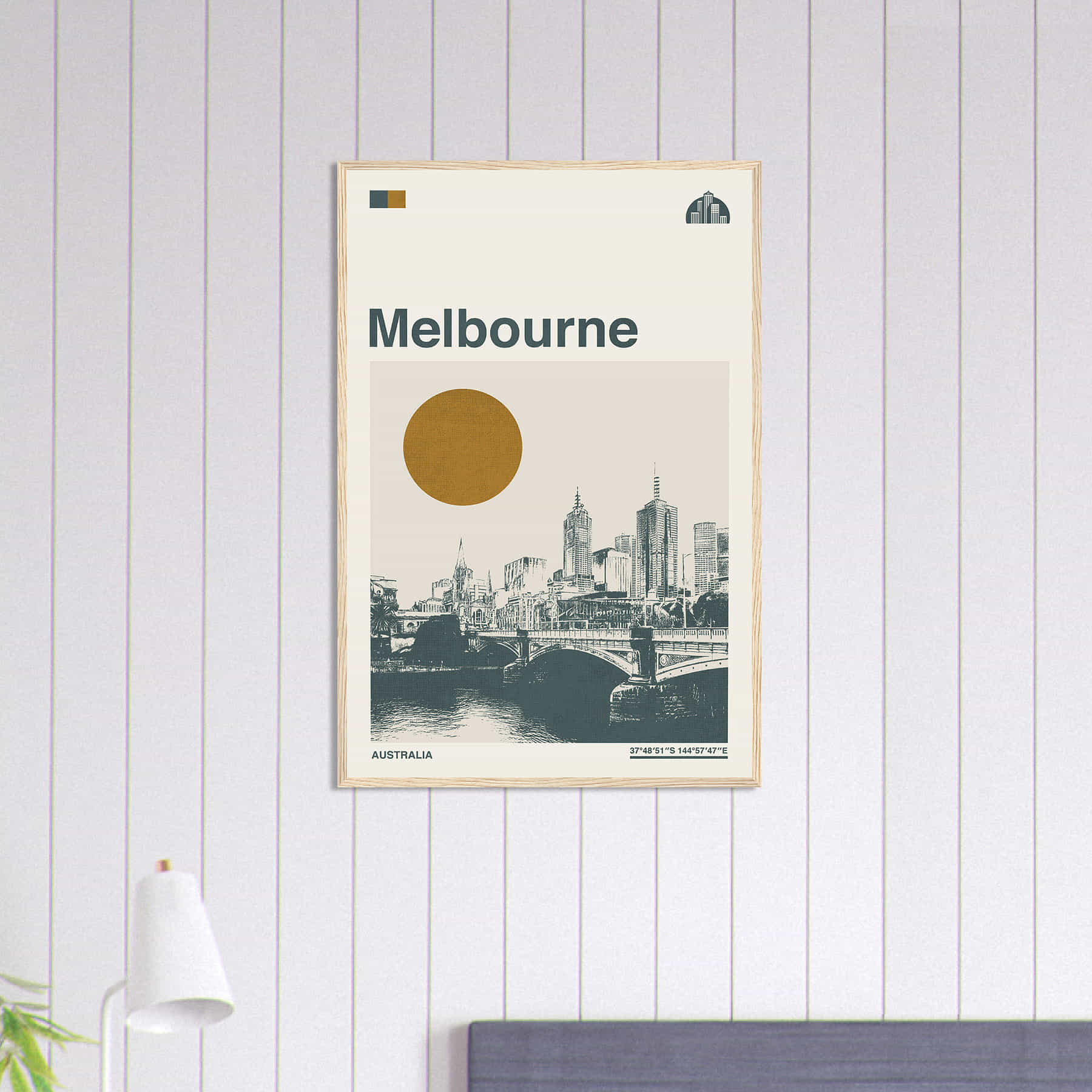 Melbourne Print, Melbourne Poster, Melbourne Wall Art - Citiesbox