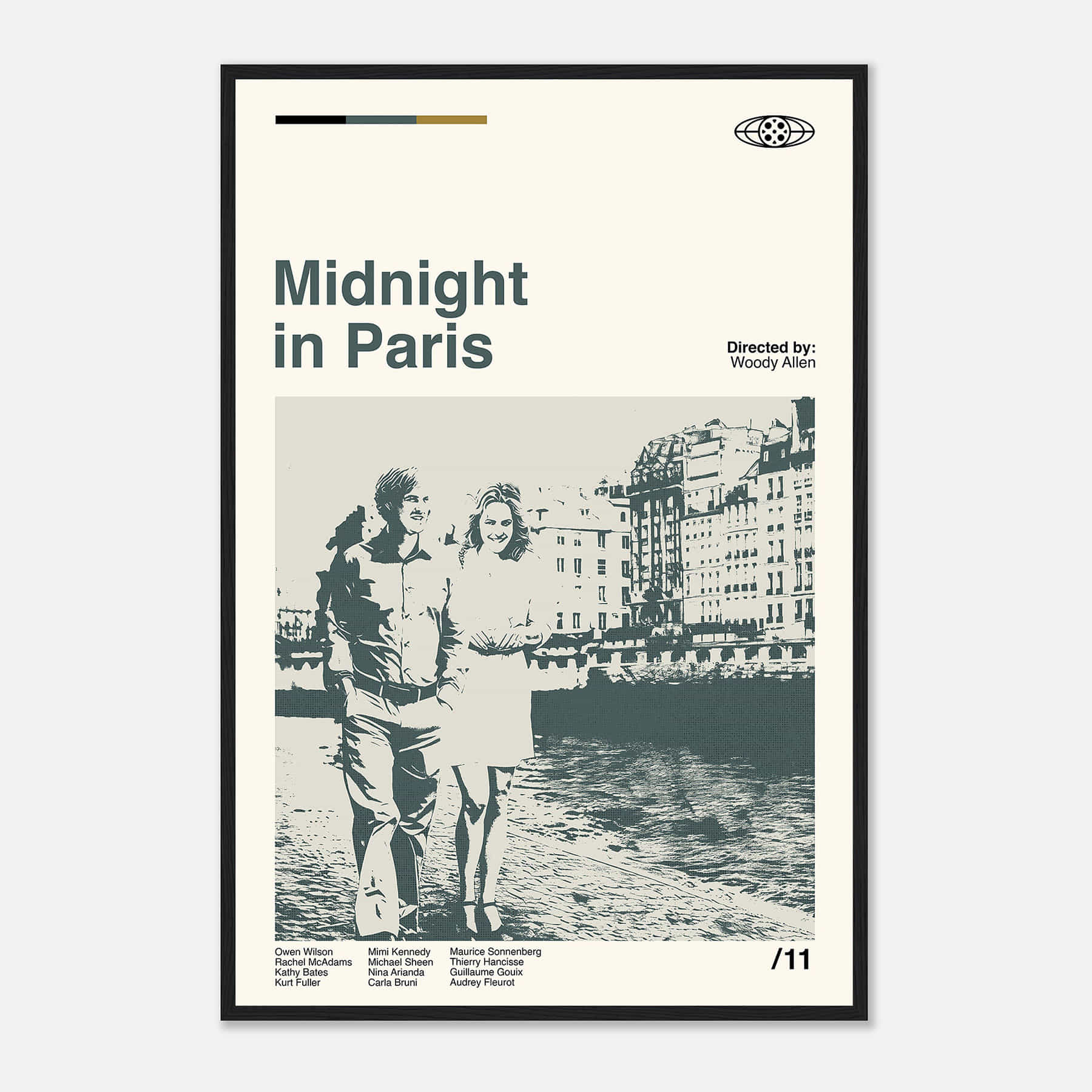 Midnight in Paris Poster, Woody Allen, Modern Poster - Citiesbox