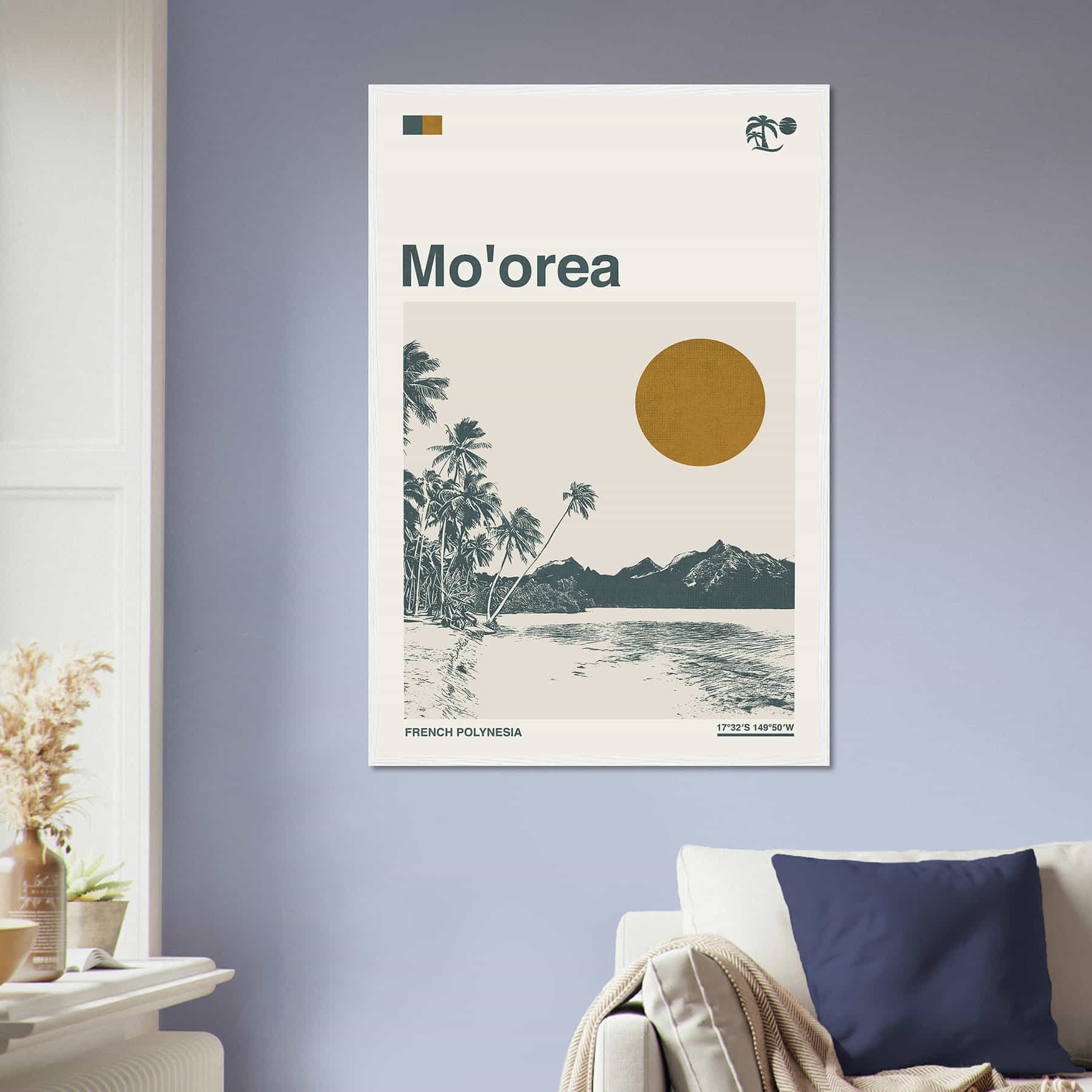 Mo'orea Travel Poster, Mo'orea Art, French Polynesia Poster - Citiesbox