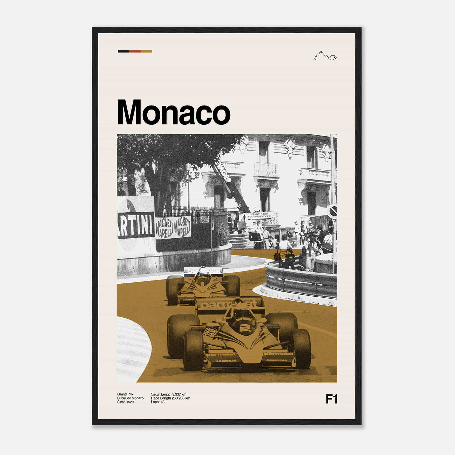 Monaco Poster, Monaco Movie Poster, Abstract Poster - Citiesbox