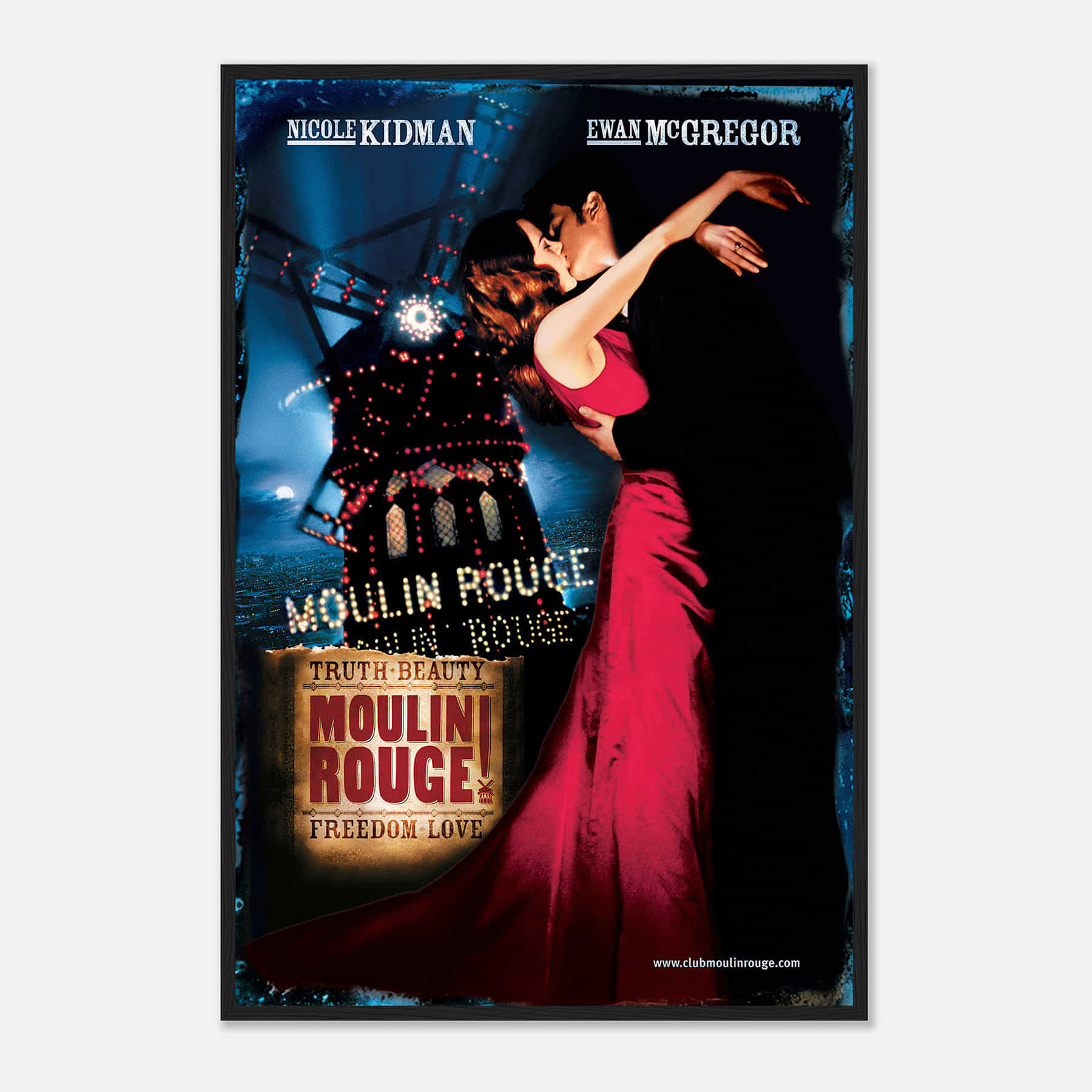Moulin Rouge! (2001) Movie Poster, Nicole Kidman Classic Movie Moulin ...