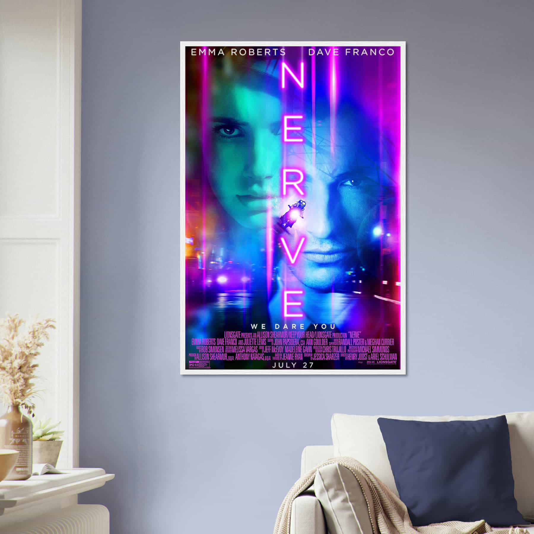 Nerve (2016) Movie Poster, Nerve Classic Fiction Movie Poster, Classic ...