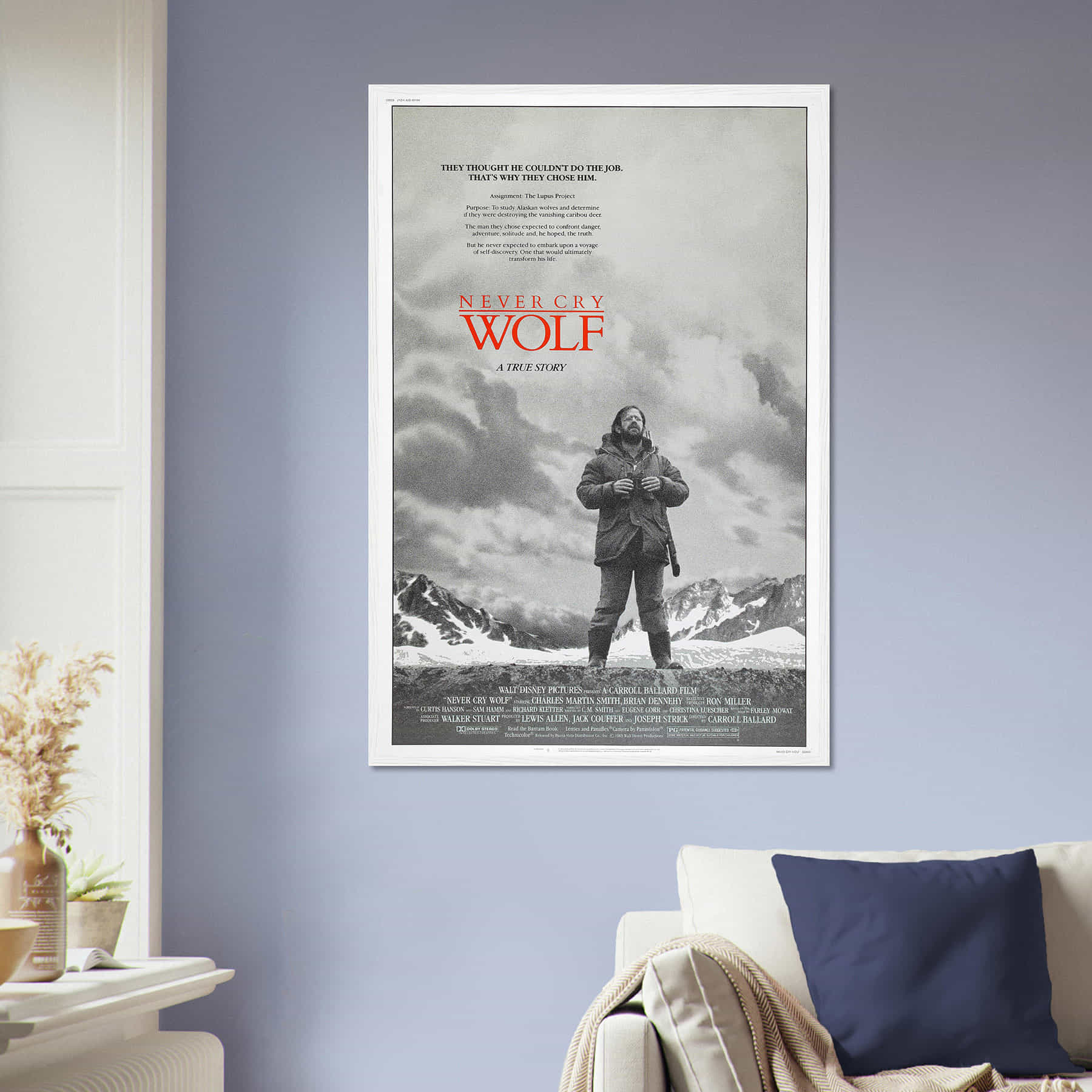 Never Cry Wolf (1983) Movie Poster, Never Cry Wolf Classic Vintage Film ...