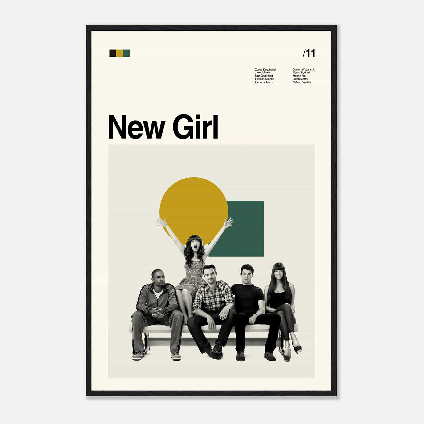 New Girl Movie Poster, New Girl Movie, Minimalist Movie Poster - Citiesbox