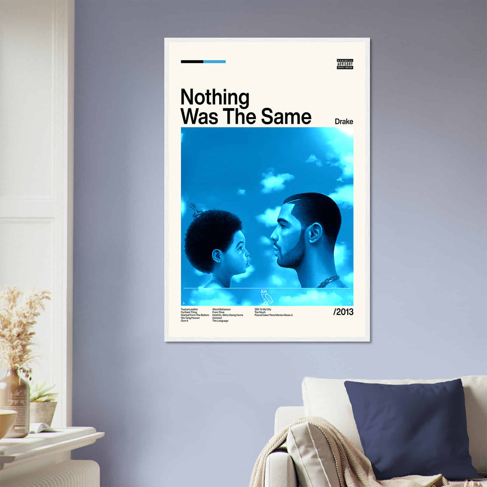 Nothing Was The Same Poster, Mid Century Modern Poster, Printable Art ...