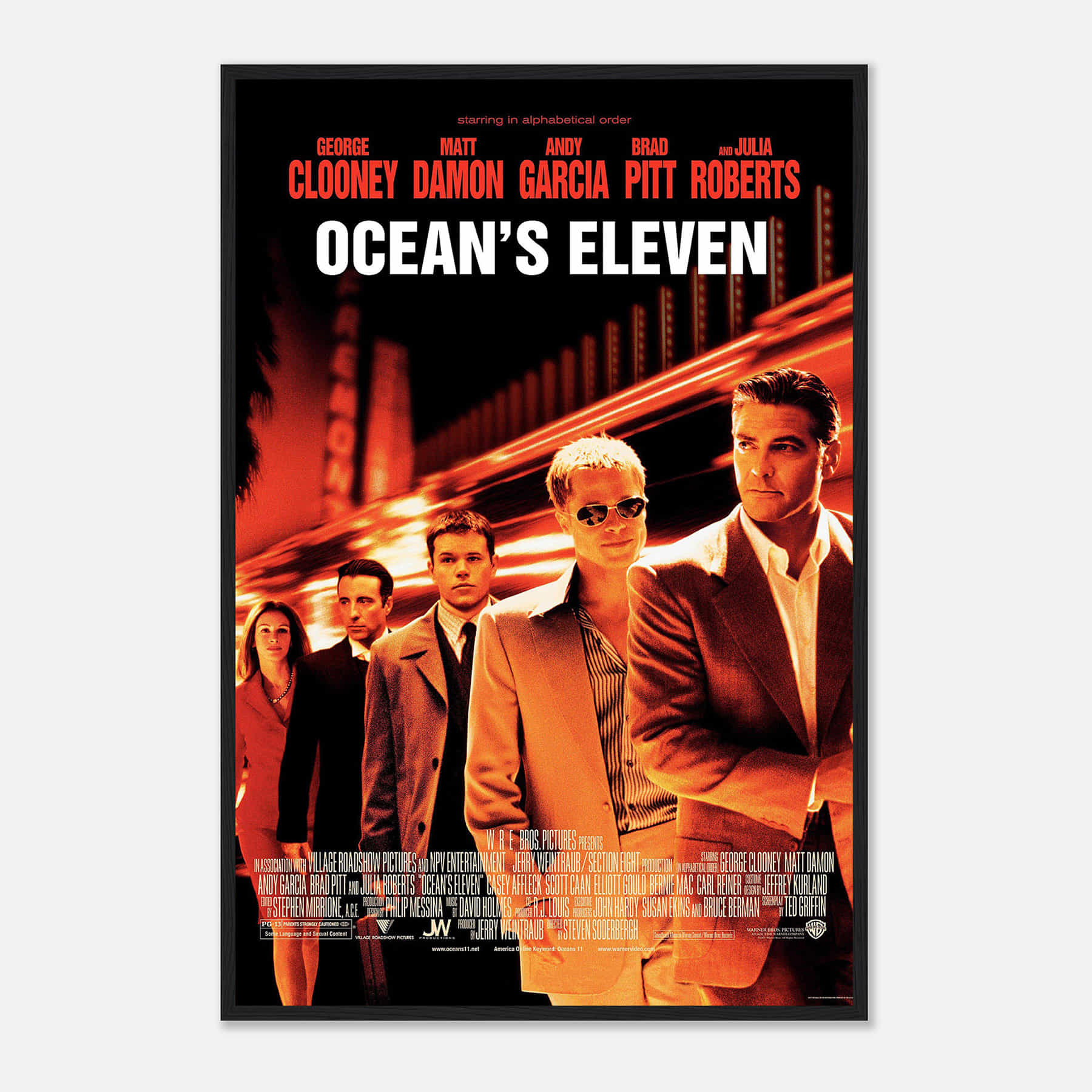 Ocean's Eleven (2001) Movie Poster, Ocean's Eleven Classic Vintage ...