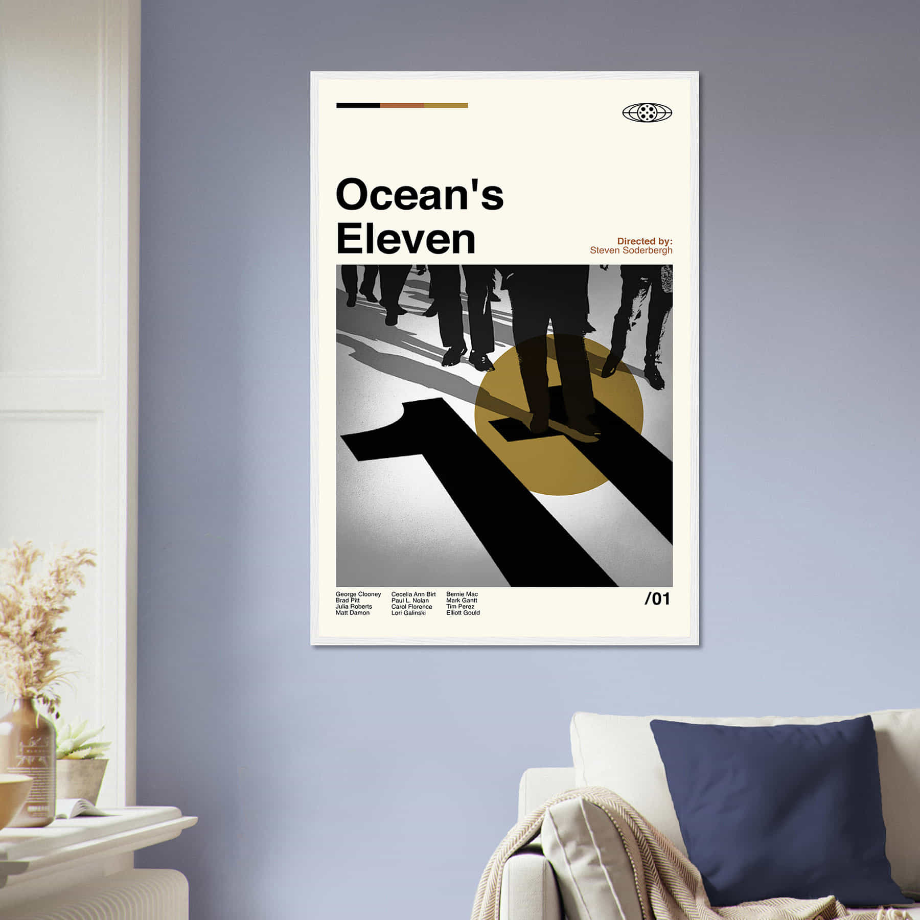 Ocean's Eleven Poster, Movie Poster Gift, Mid Century Art - Citiesbox