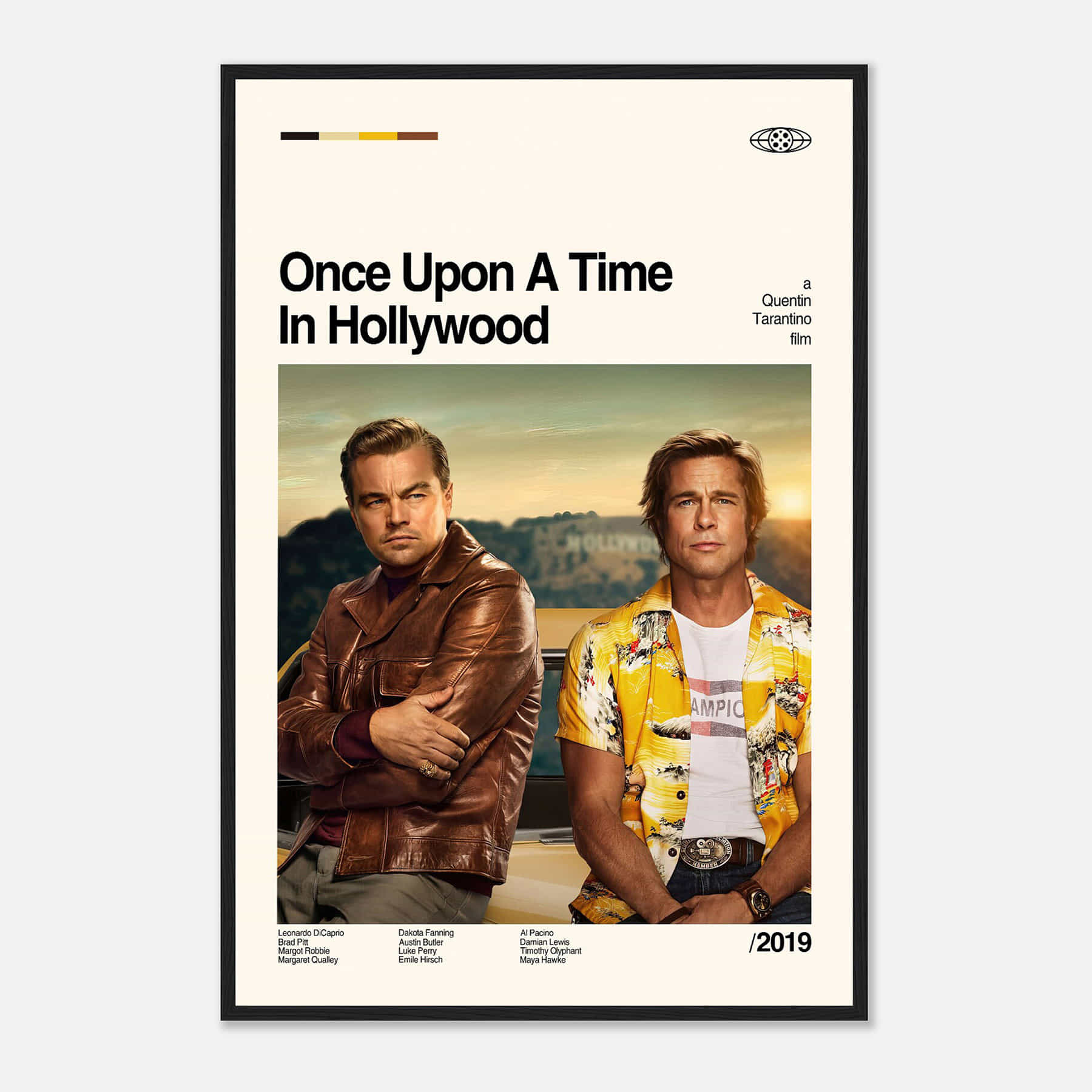 Once Upon A Time In Hollywood Poster, Retro Poster, Minimalist Art ...