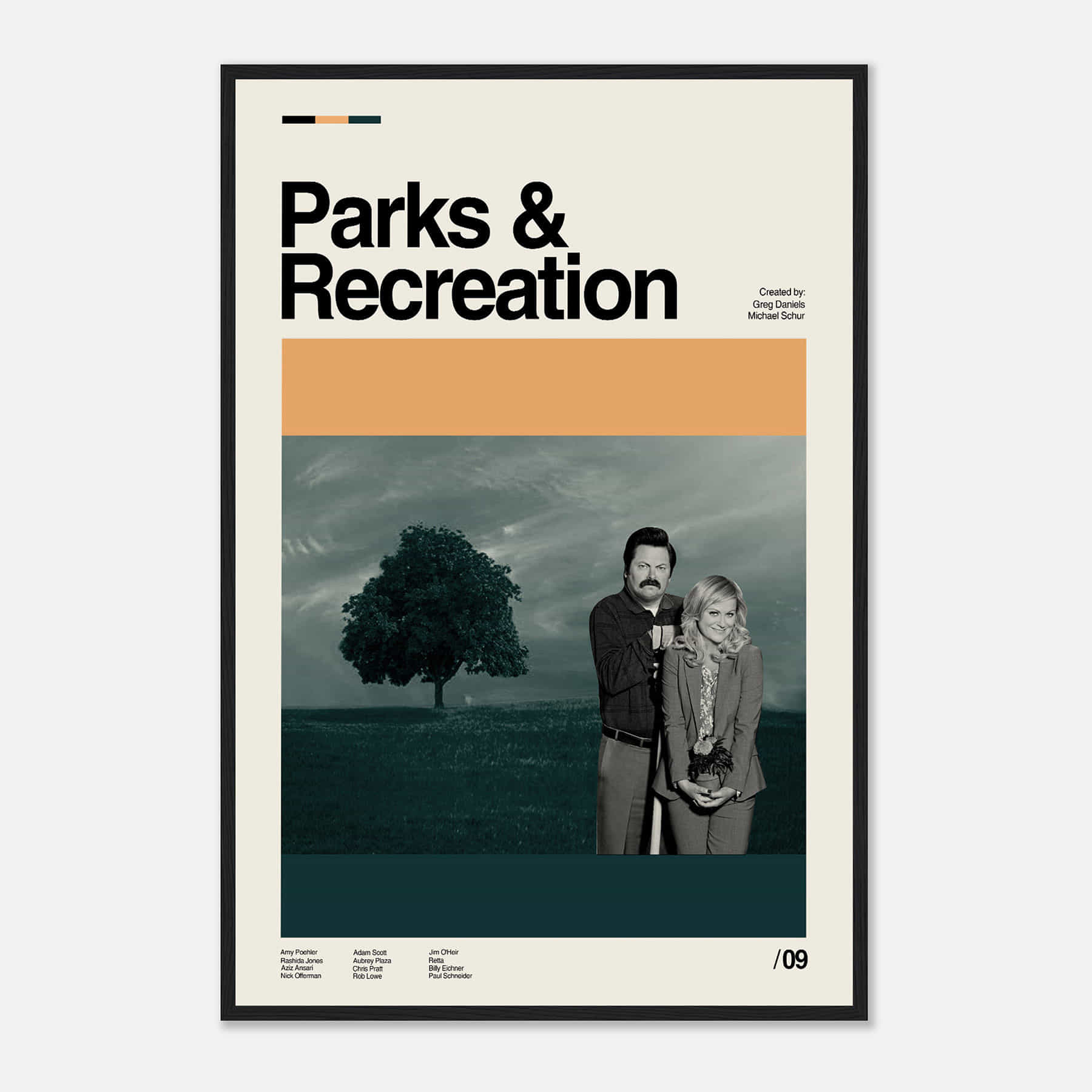 Park And Rec Poster, Park And Rec Movie Poster, Modern Vintage Movie ...