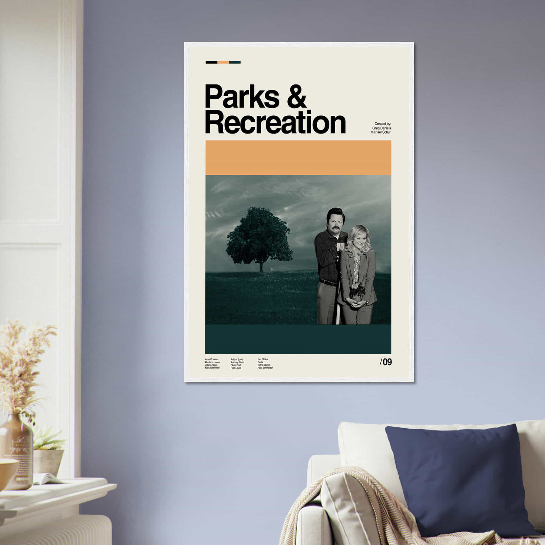 Park And Rec Poster, Park And Rec Movie Poster, Modern Vintage Movie ...