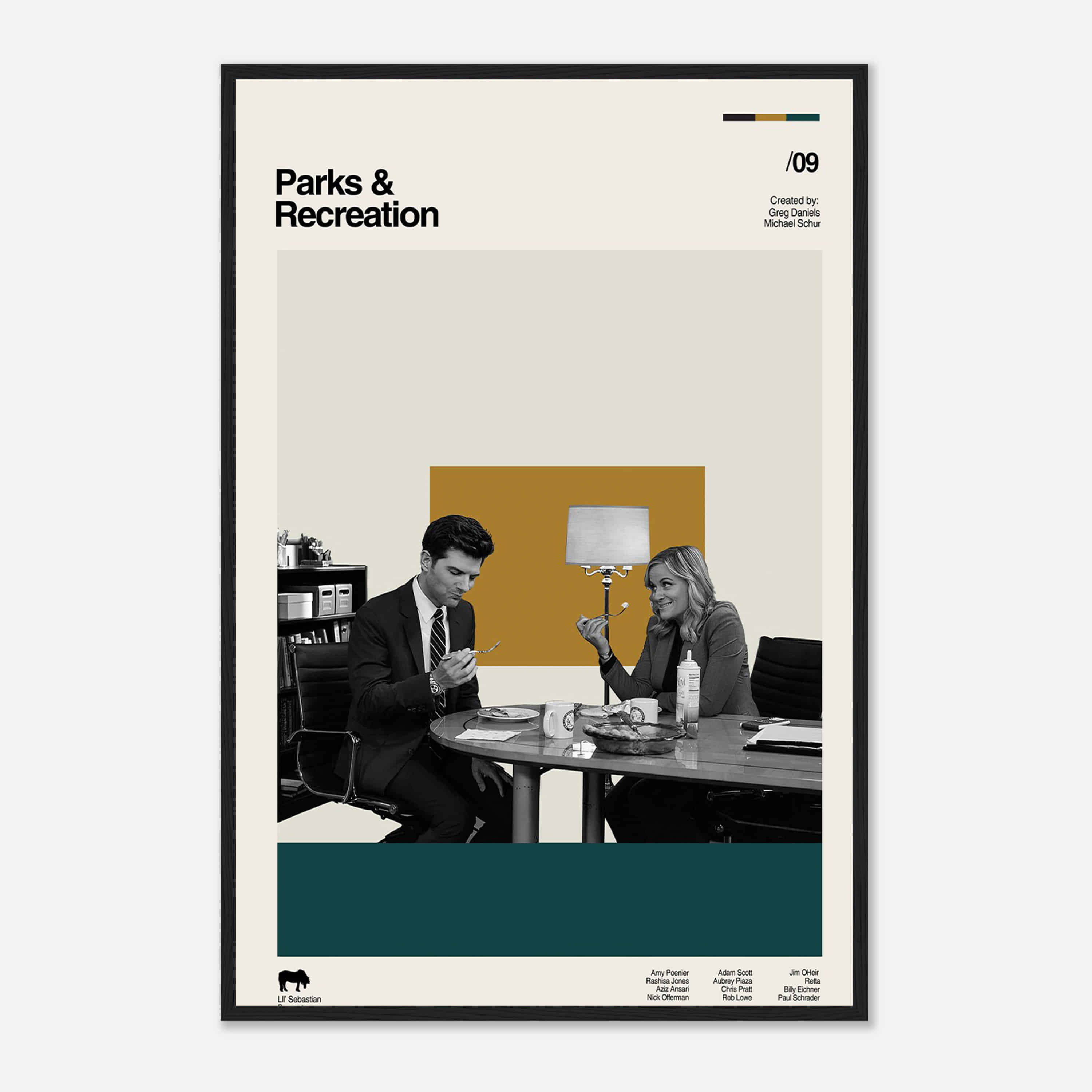 Parks & Rec Poster, Parks and Recreation Print, Minimalist Poster DS2 ...