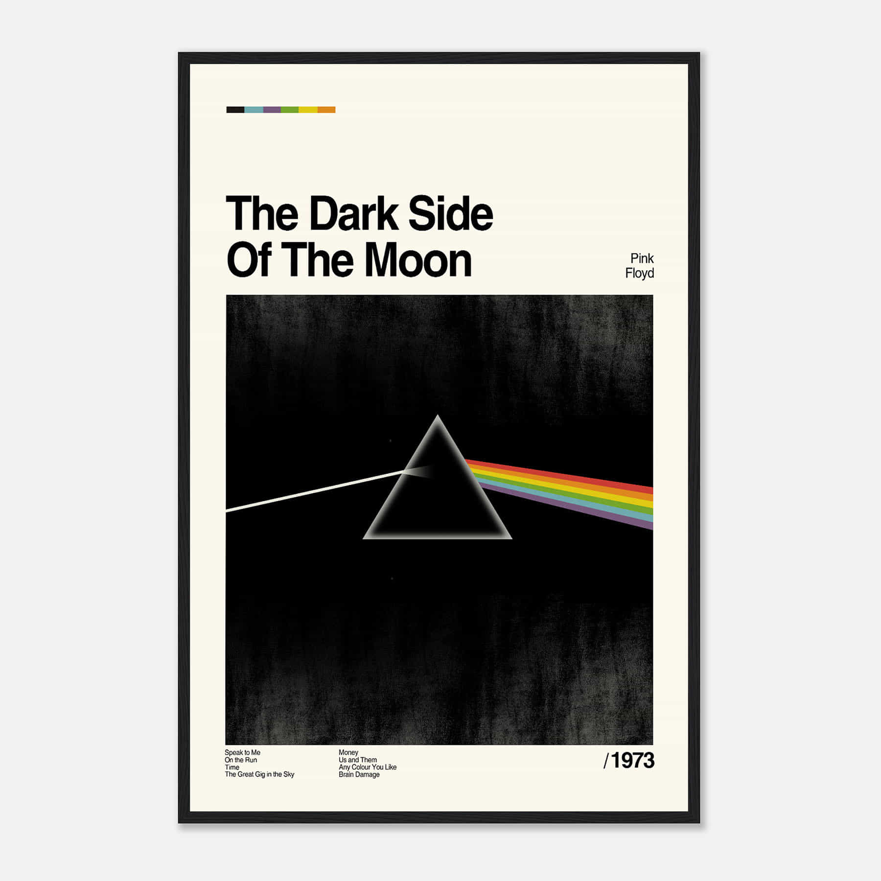 Pink Floyd, The Dark Side Of The Moon, Abstract Poster - Citiesbox