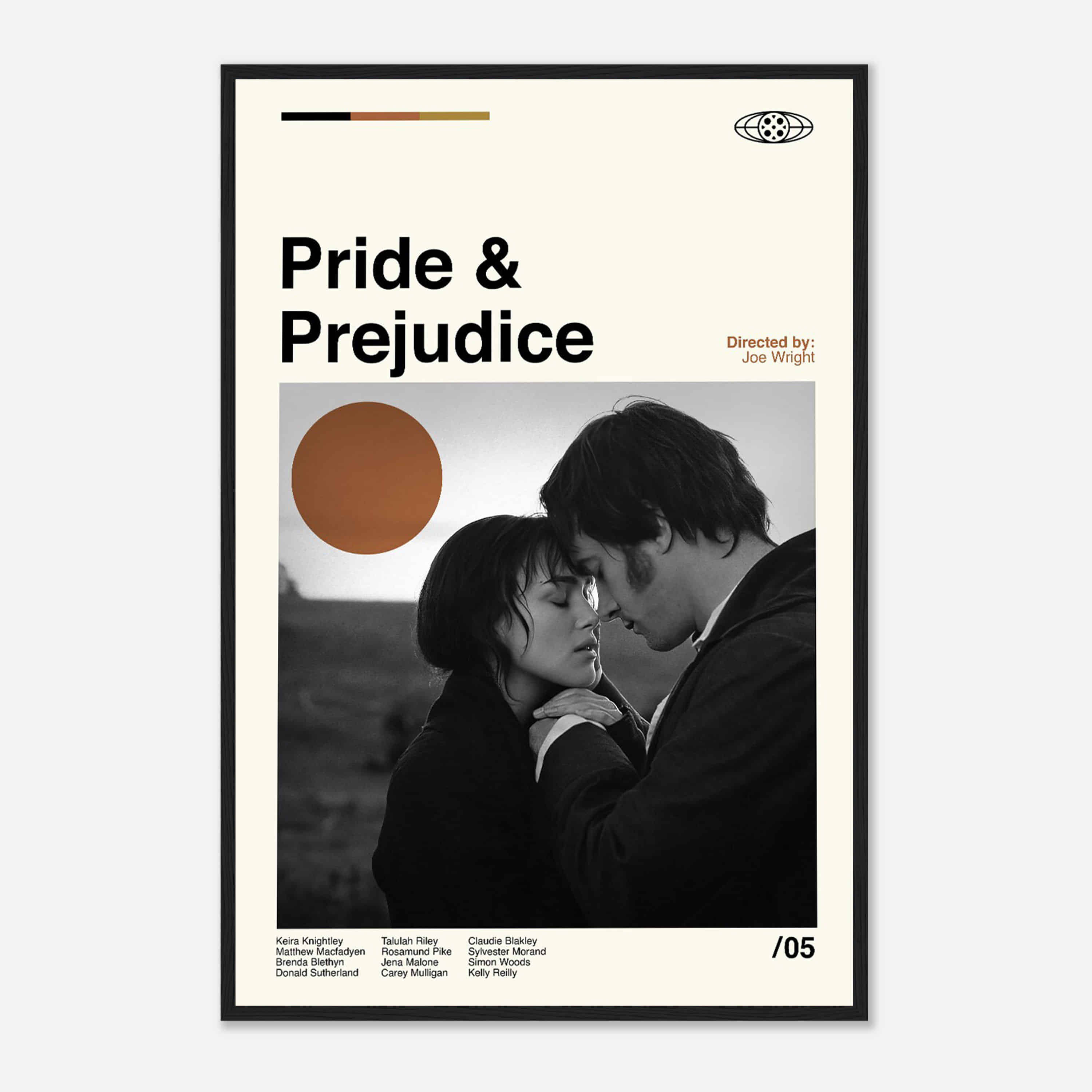 Pride and Prejudice Poster, Joe Wright, Mid Century Art - Citiesbox