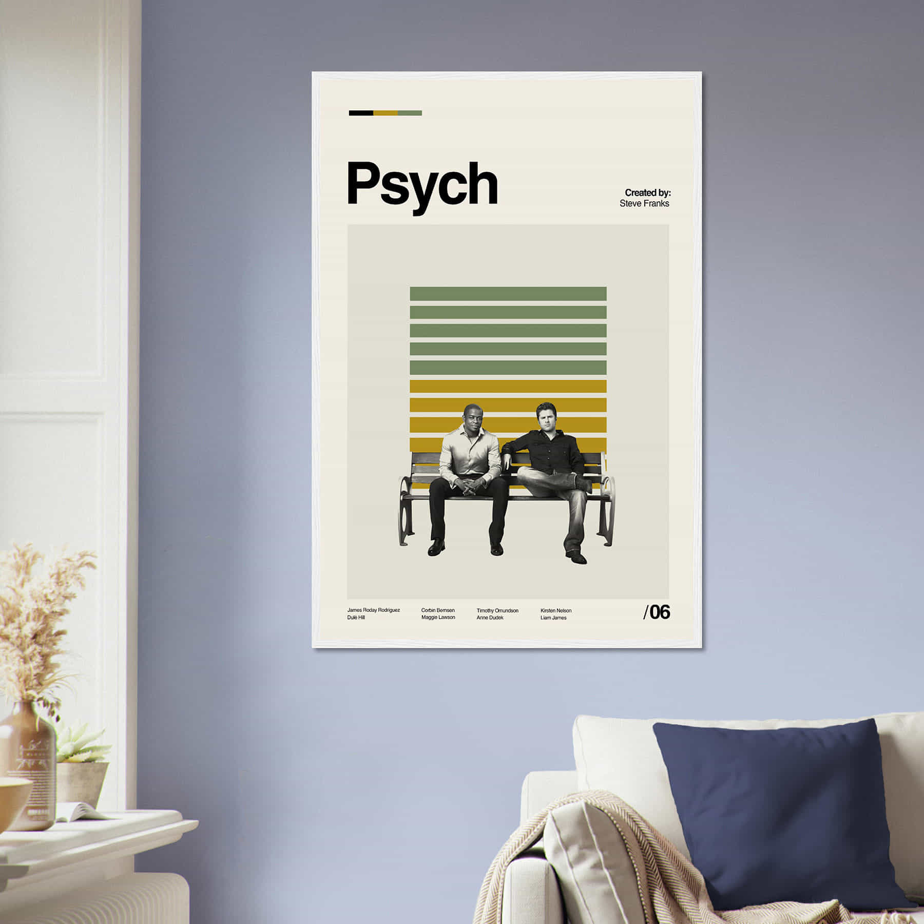 Psych Movie Poster, Psych Movie Print, Vintage Inspired - Citiesbox