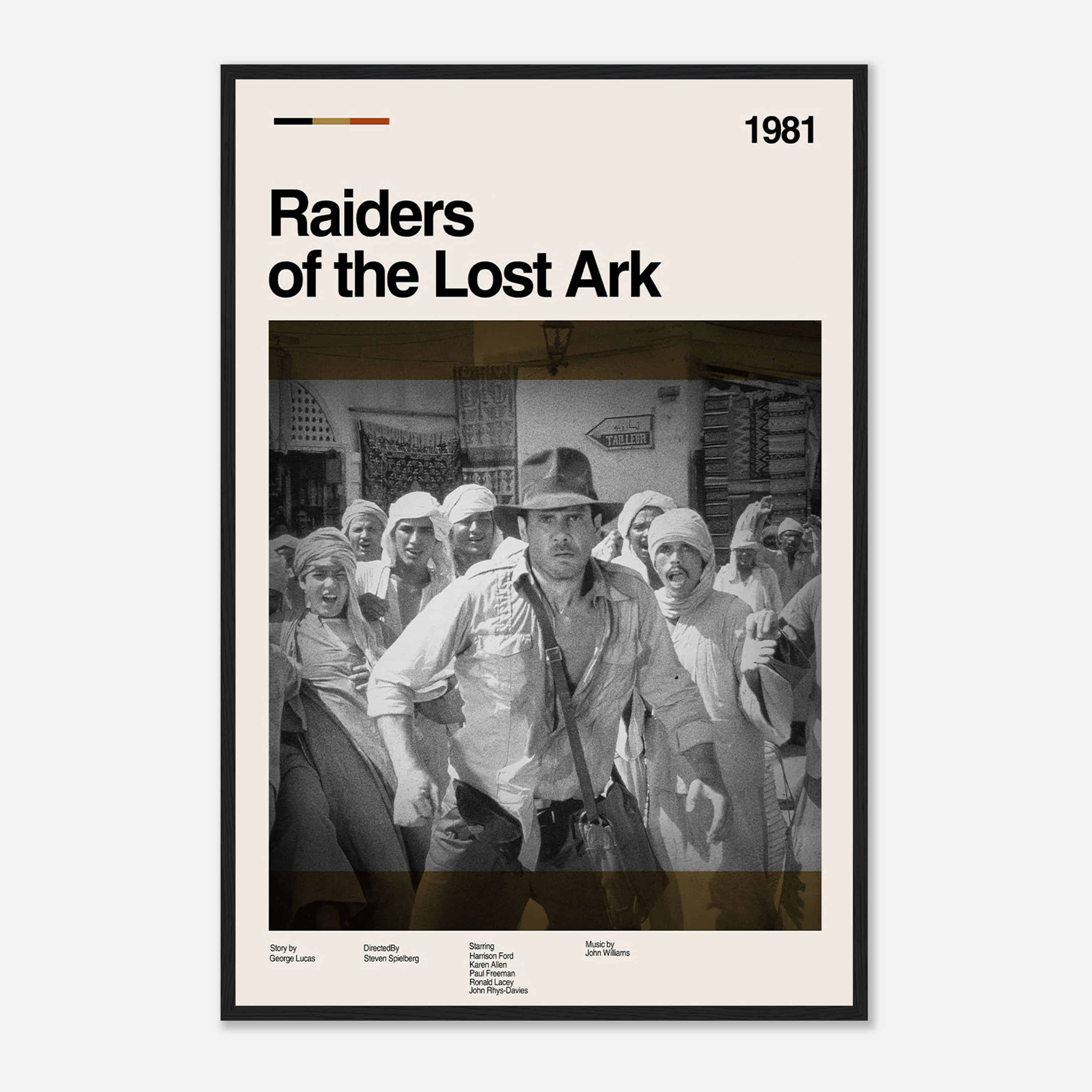 Raiders of the Lost Ark Retro, Raiders of the Lost Ark Print, Retro ...