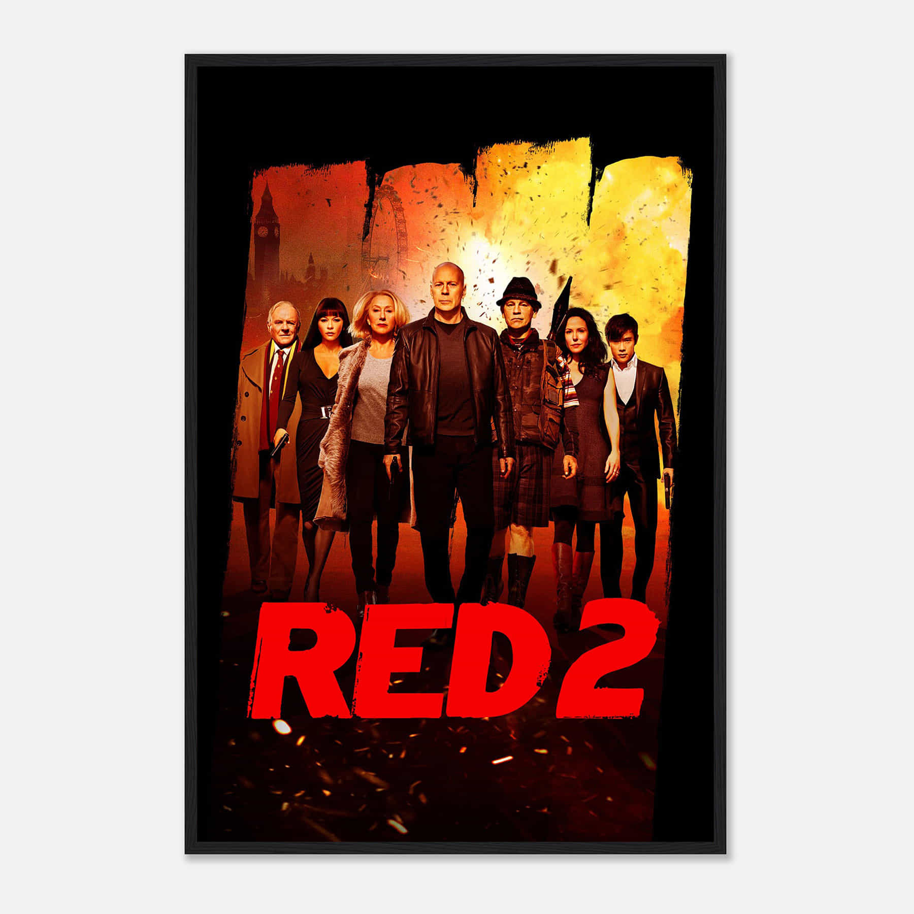RED 2 (2013) Movie Poster, RED 2 Classic Movie Poster - Citiesbox
