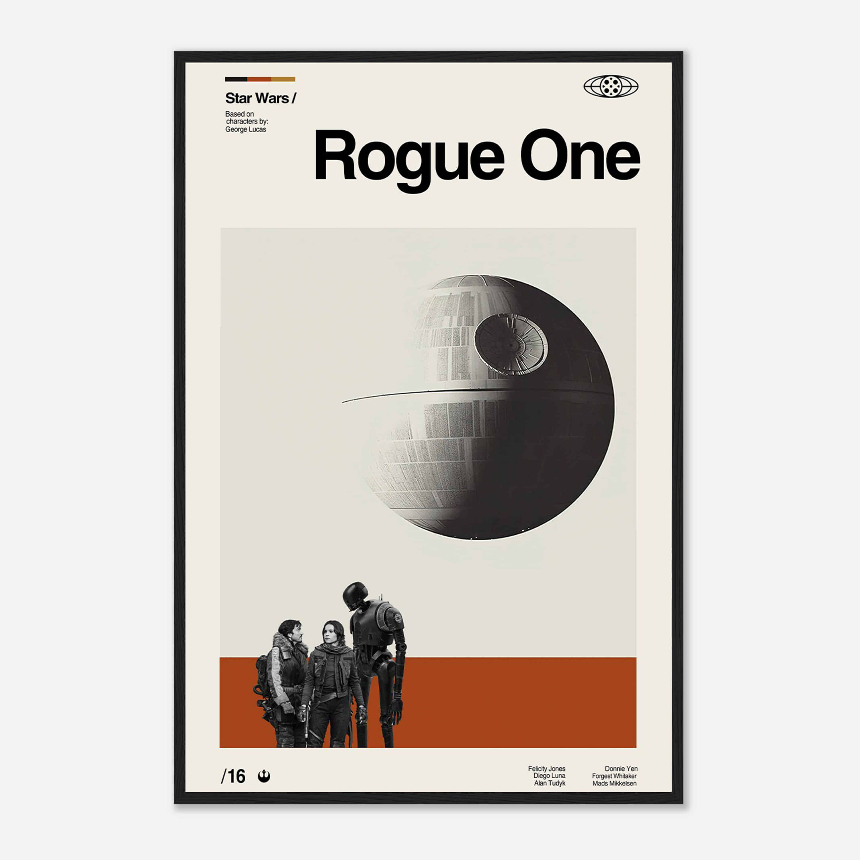 Rogue One Movie Poster, Star Wars Poster, Rogue One Film Art - Citiesbox