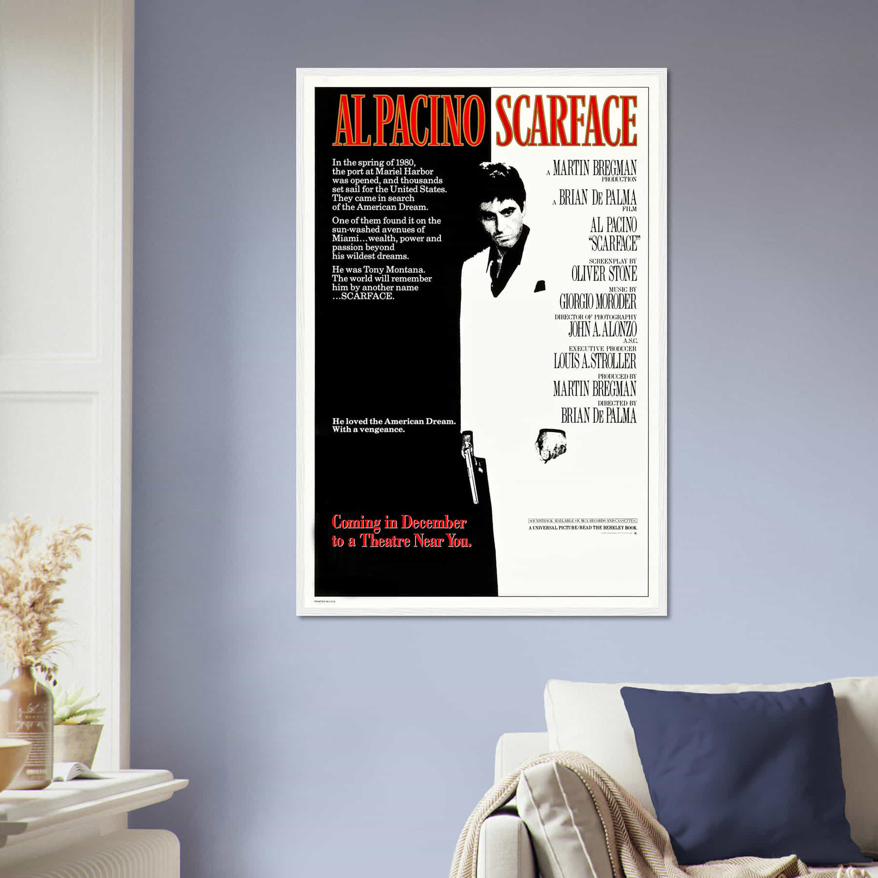 Scarface (1983) Movie Poster, Scarface Classic Movie Poster Wall ...