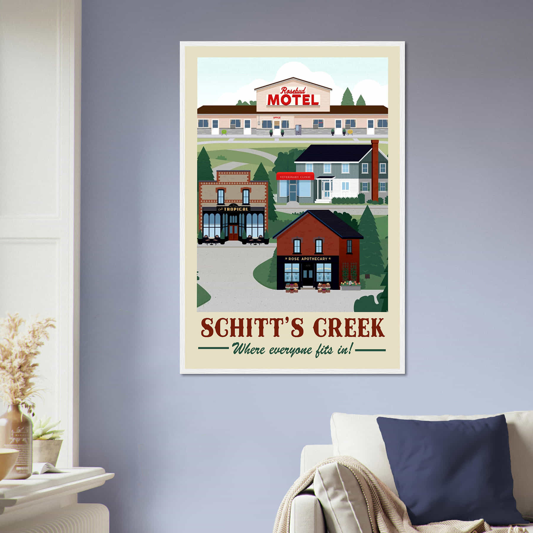 Schitt Creek Poster, Schitt Creek Movie, Retro Movie Poster - Citiesbox