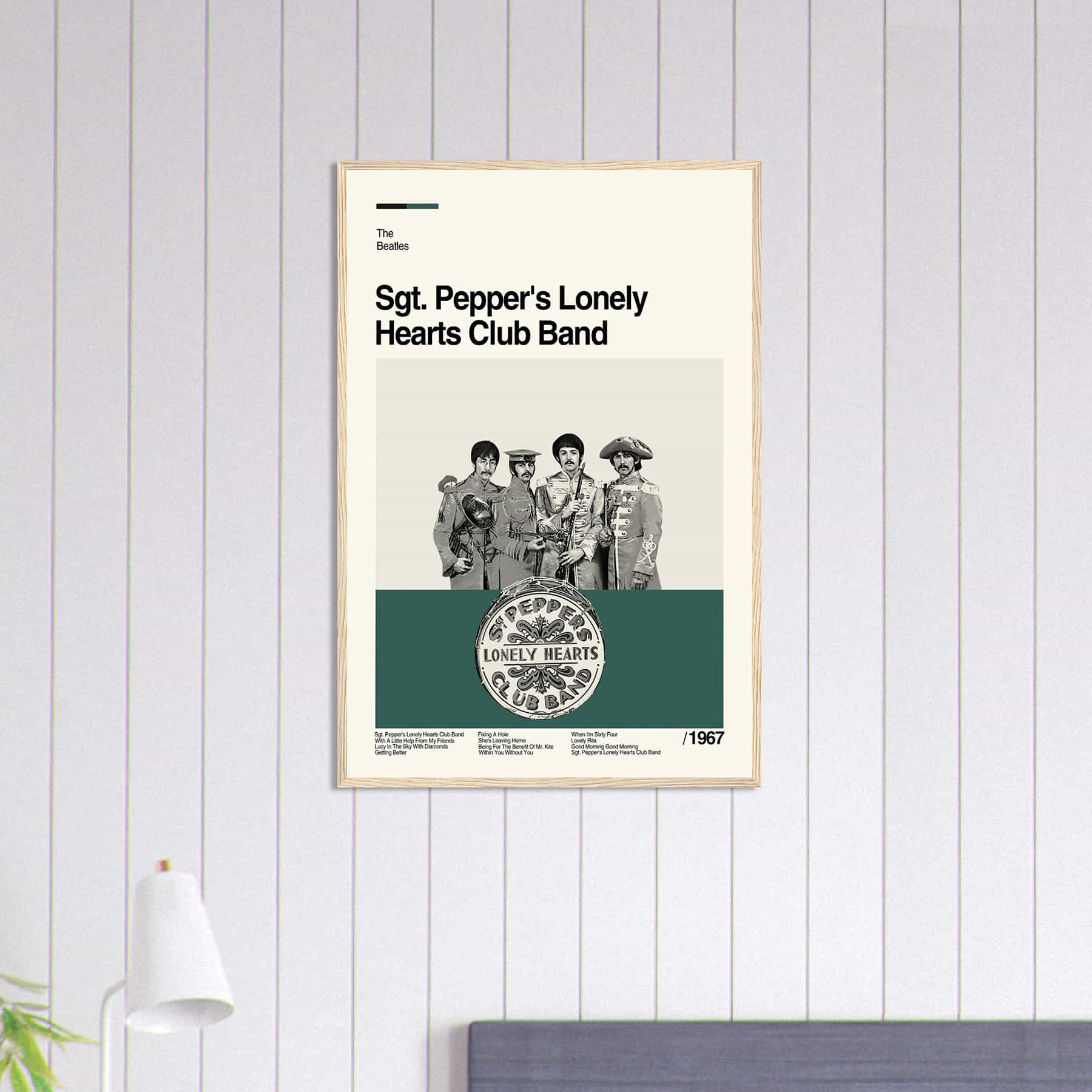 Sgt Pepper's Lonely Hearts Club Band Poster, Minimalist Movie Poster ...