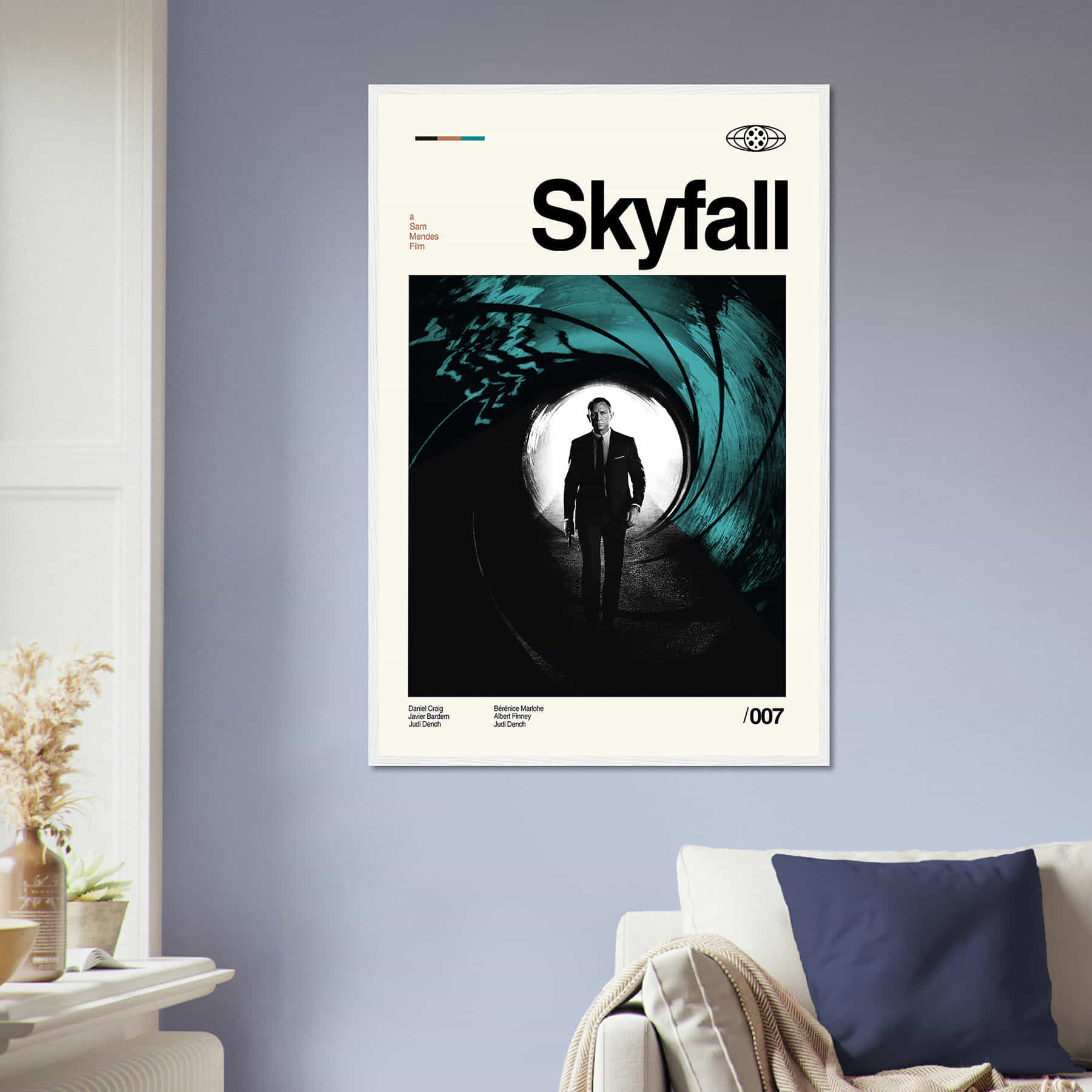 Skyfall Movie Poster, Sam Mendes, Retro Movie Poster - Citiesbox