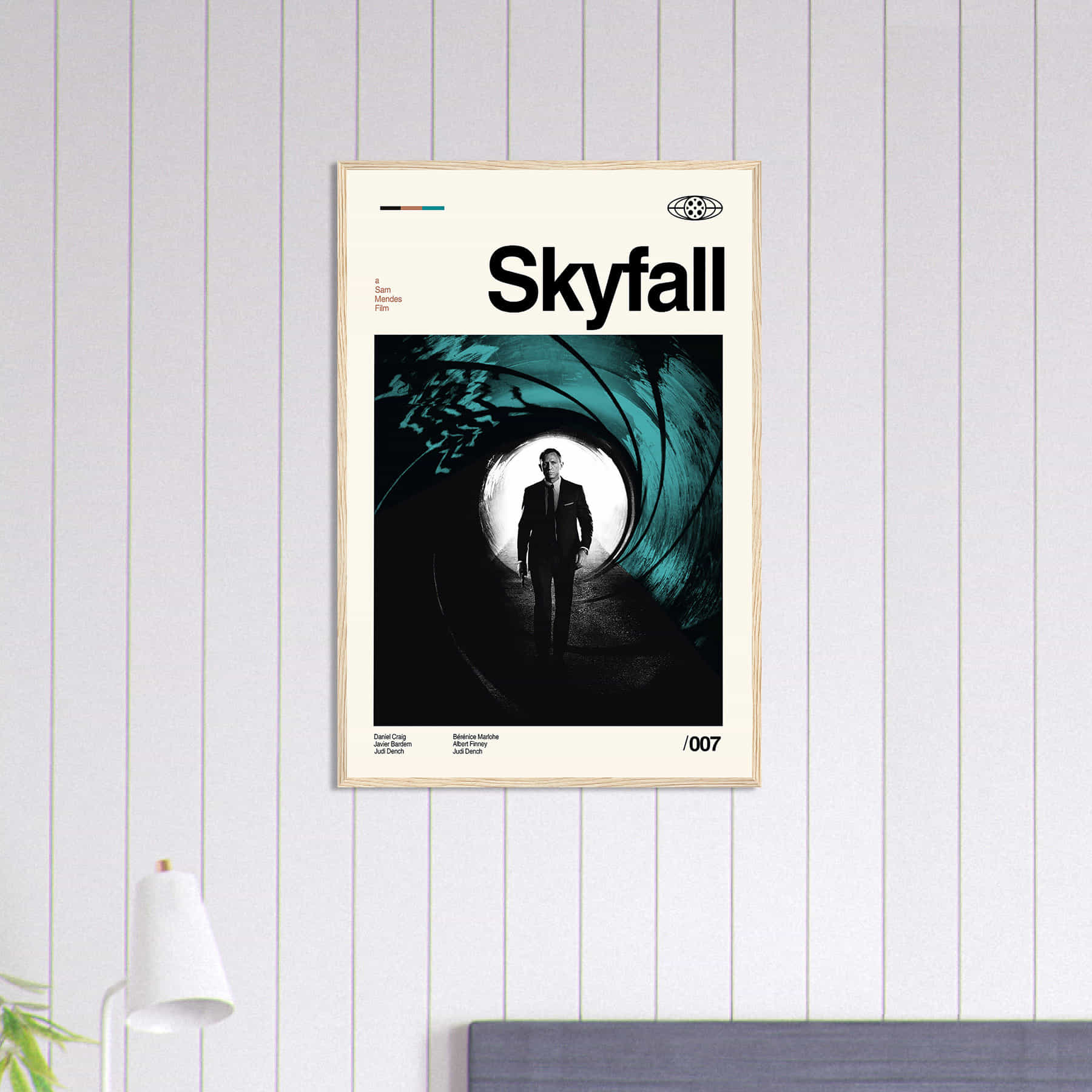 Skyfall Movie Poster, Sam Mendes, Retro Movie Poster - Citiesbox