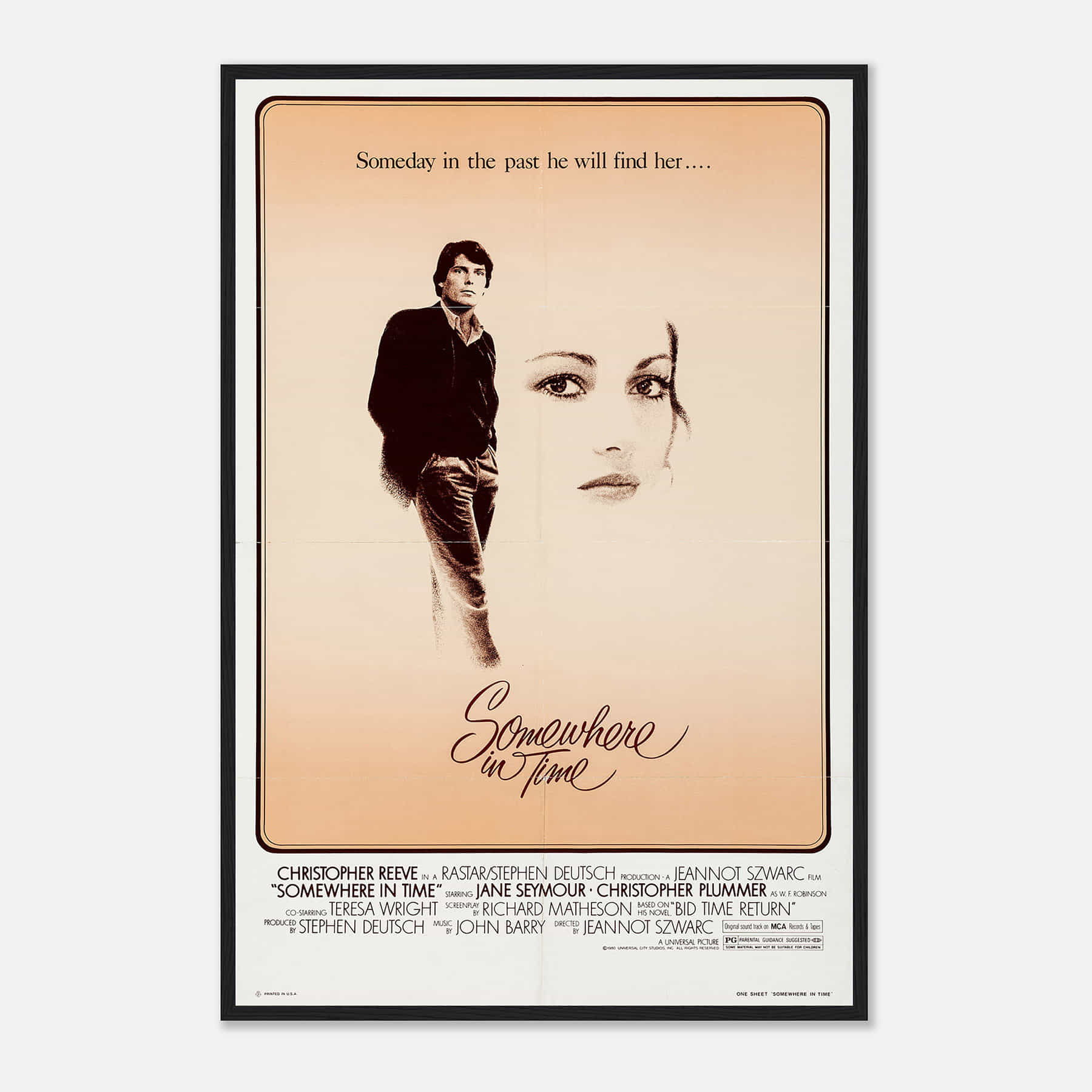Somewhere in Time (1980) Movie Poster, Somewhere in Time Vintage Movie ...