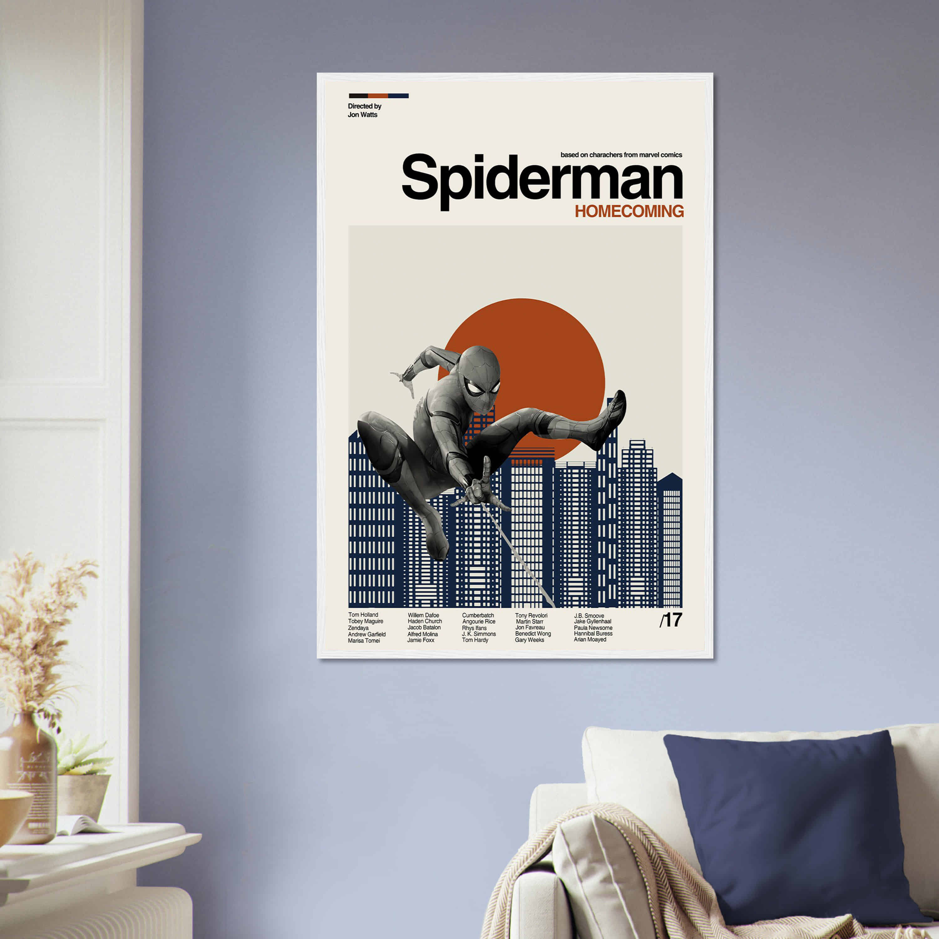 SPIDERMAN, HomeComing, Retro Movie Poster DS2 - Citiesbox