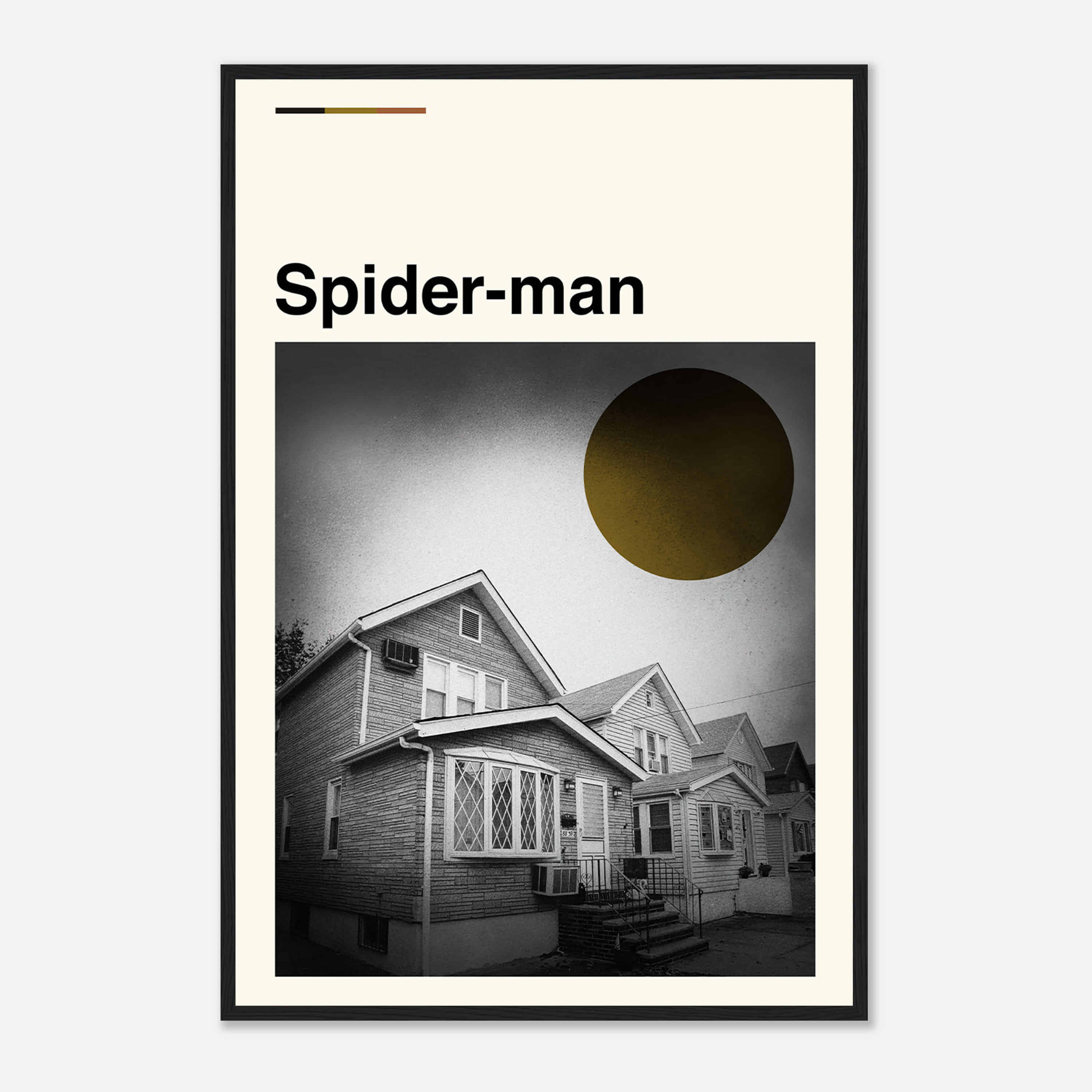 Spiderman House Poster, Retro Movie Print, Modern Vintage - Citiesbox