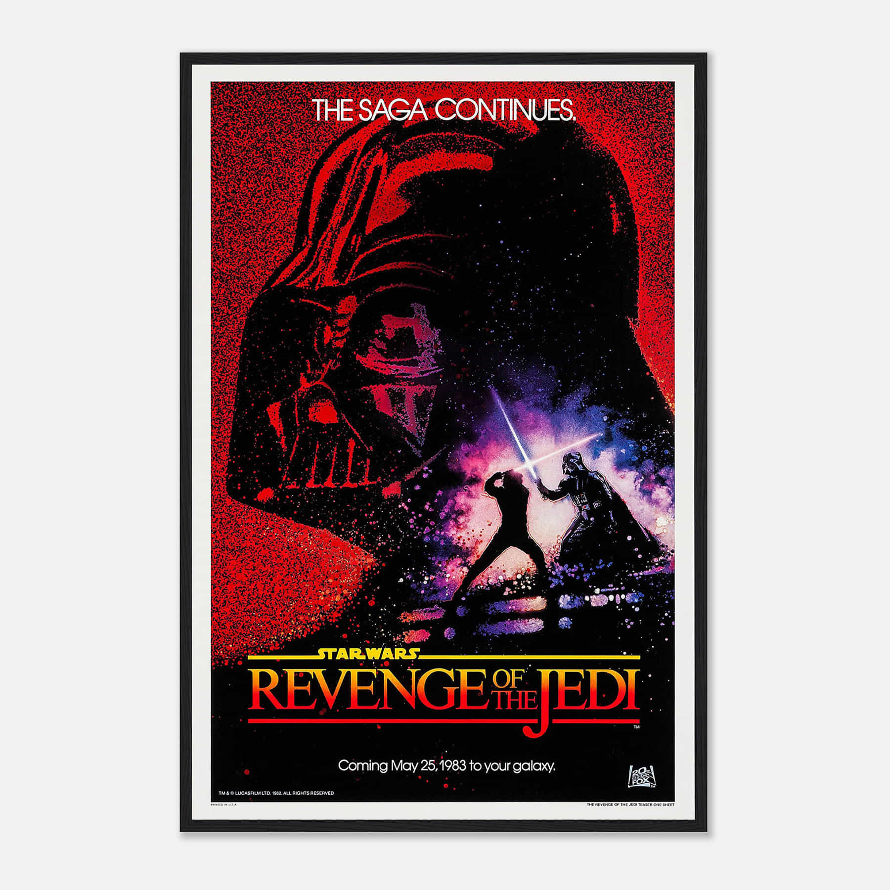 Star Wars Episode VI, Revenge Of The Jedi Movie Poster, Classic Movie ...