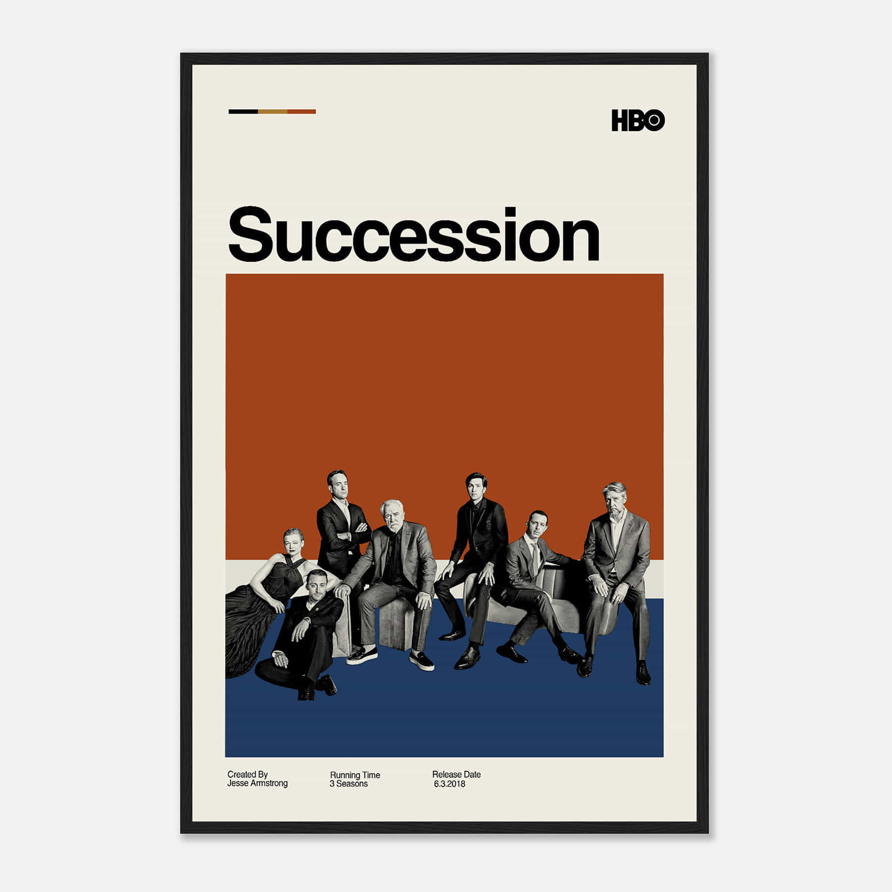Succession Movie Poster, Succession Print, Vintage Retro - Citiesbox
