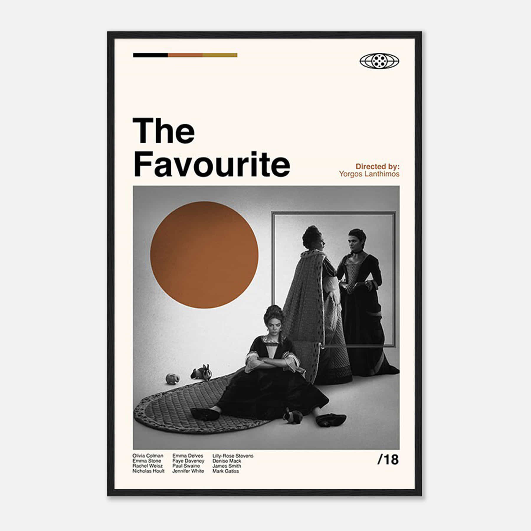 The Favourite Movie Poster, Minimalist Movie Poster, Vintage Retro Art ...