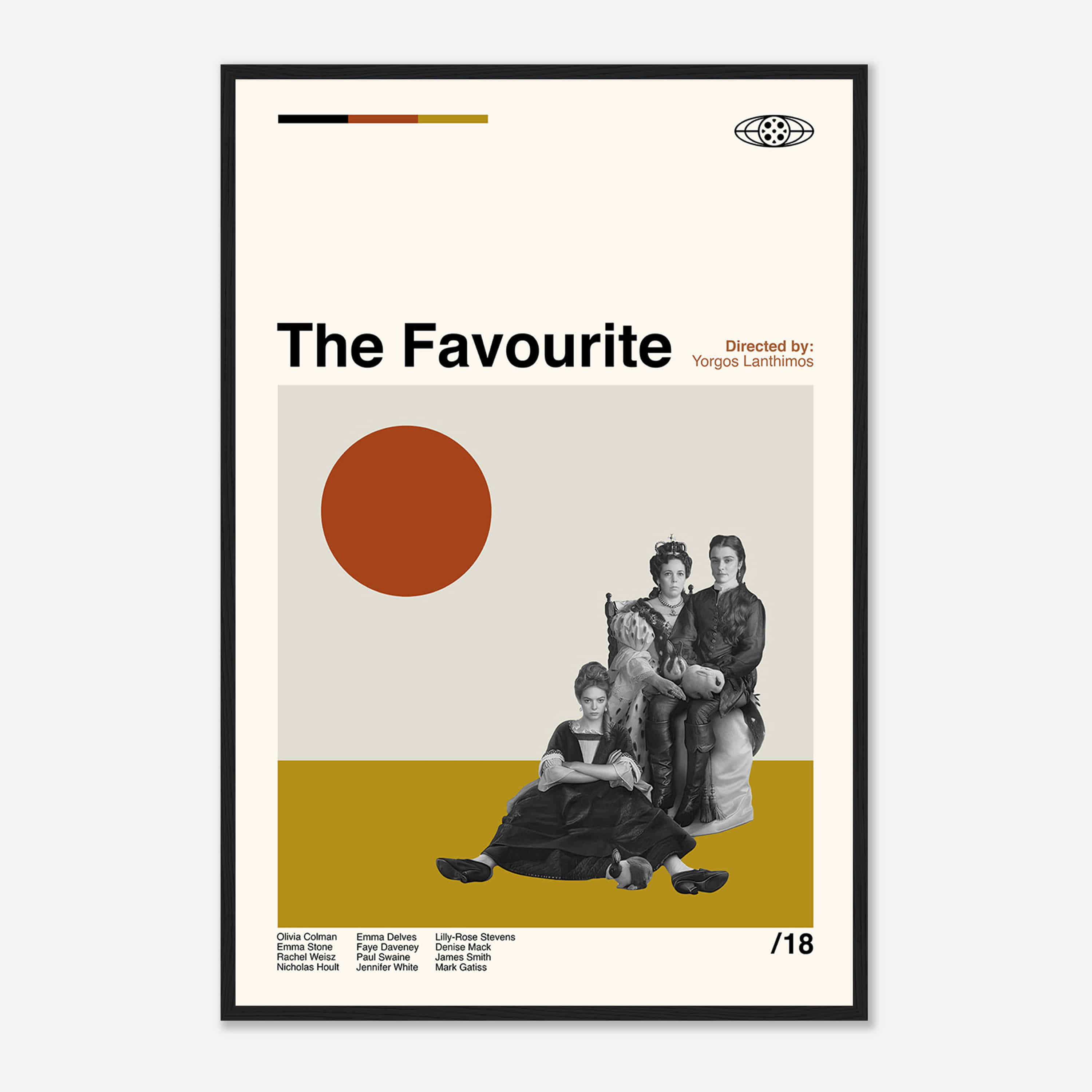 The Favourite Movie Poster, Yorgos Lanthimos, Minimalist Movie Poster ...