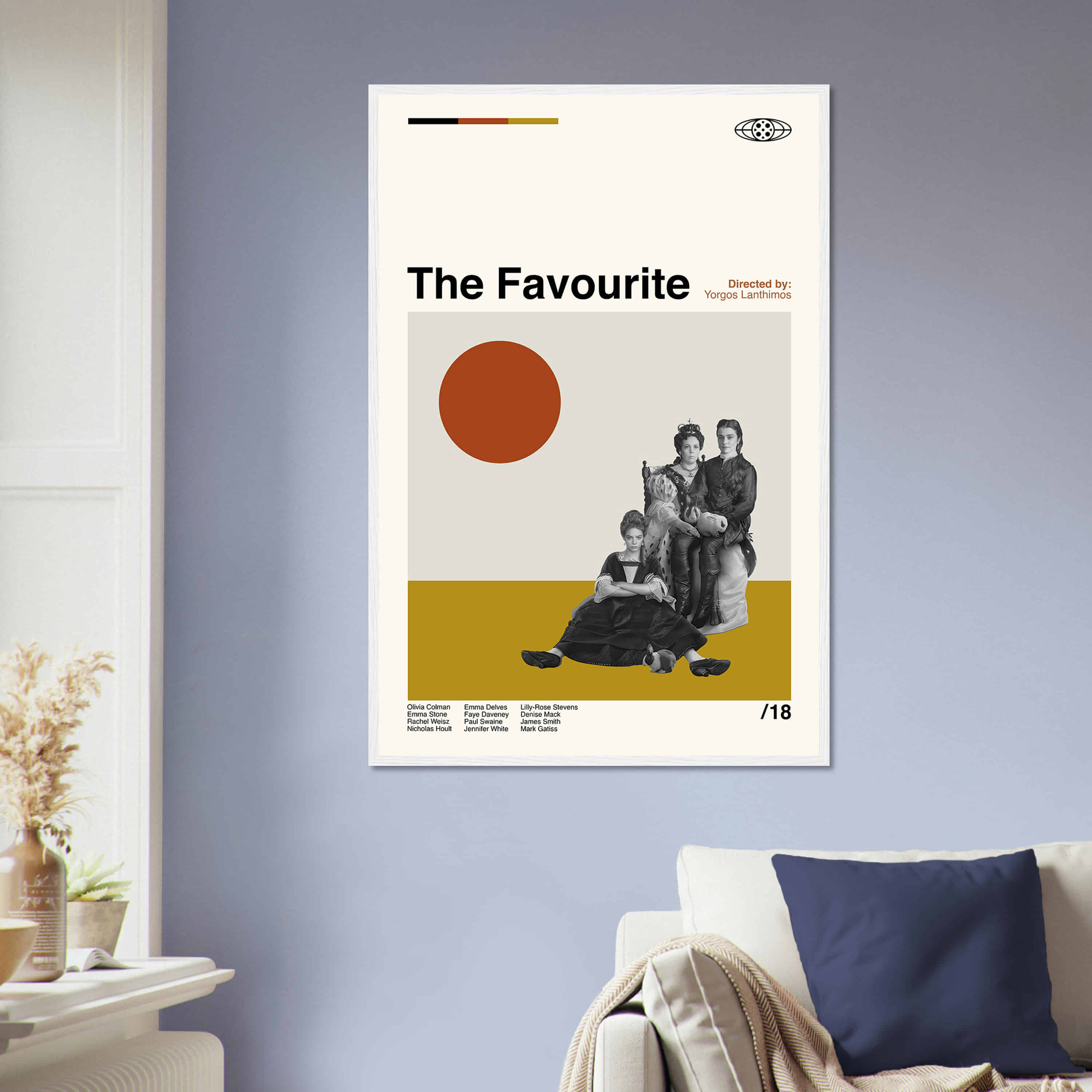 The Favourite Movie Poster, Yorgos Lanthimos, Minimalist Movie Poster ...