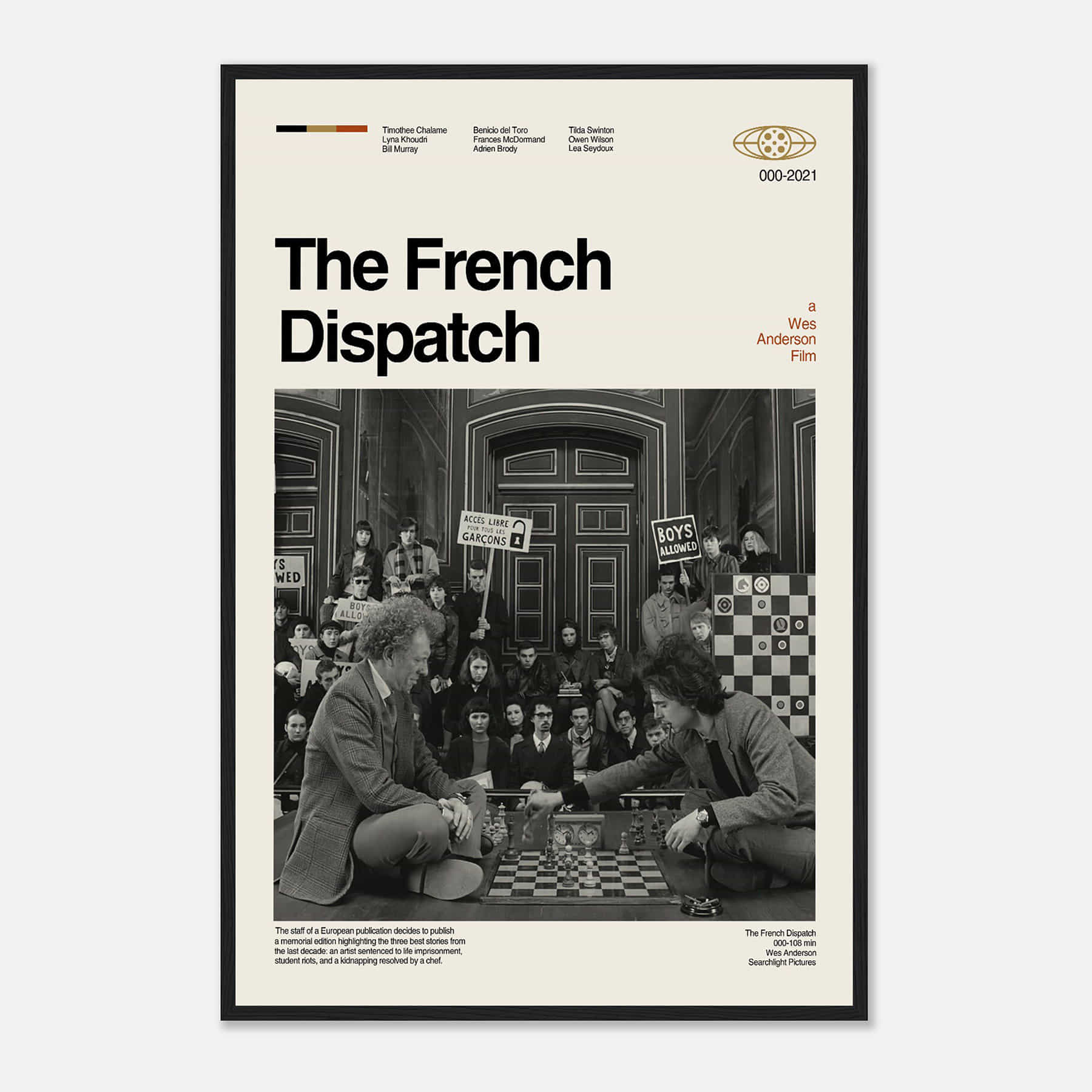 The French Dispatch Poster, The French Dispatch Movie, Retro Movie ...