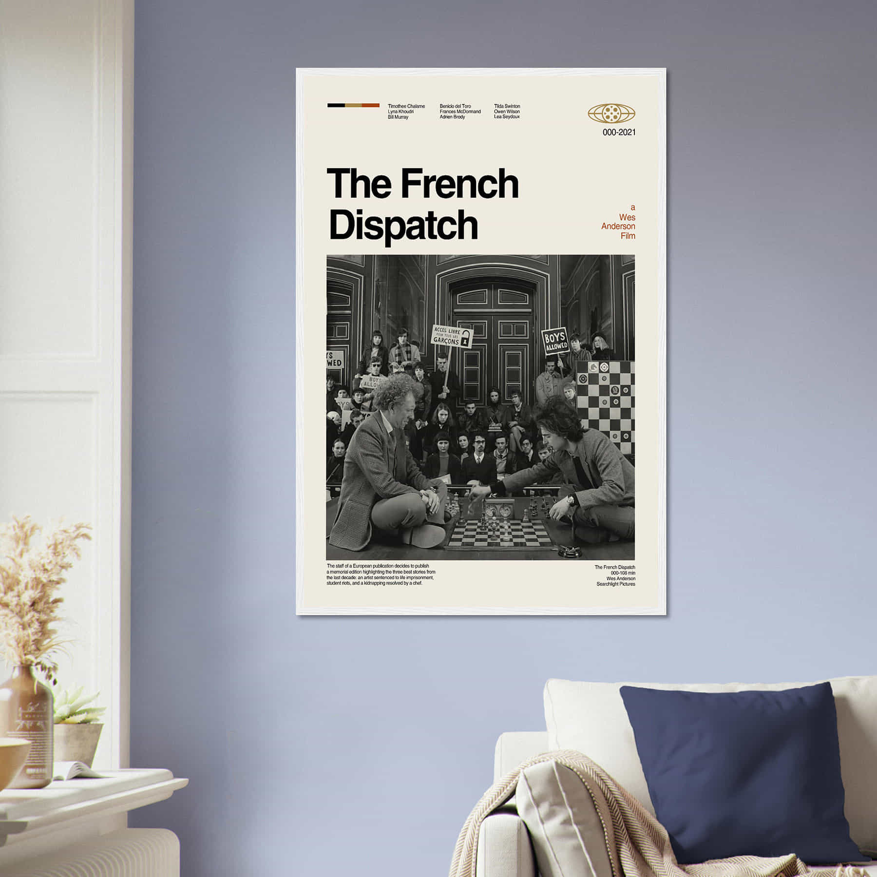 The French Dispatch Poster, The French Dispatch Movie, Retro Movie ...