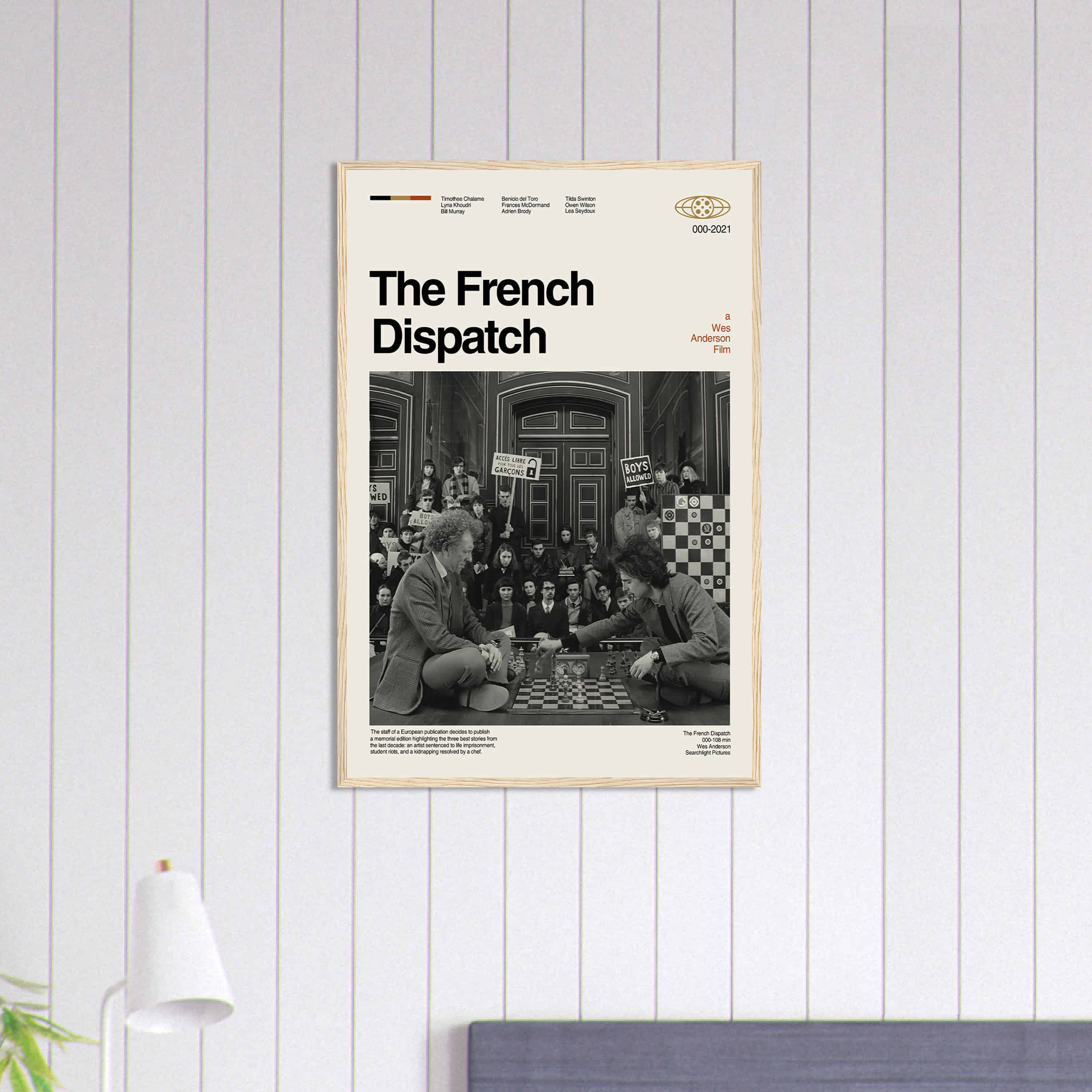 The French Dispatch Poster, Wes Anderson, Vintage Modern - Citiesbox