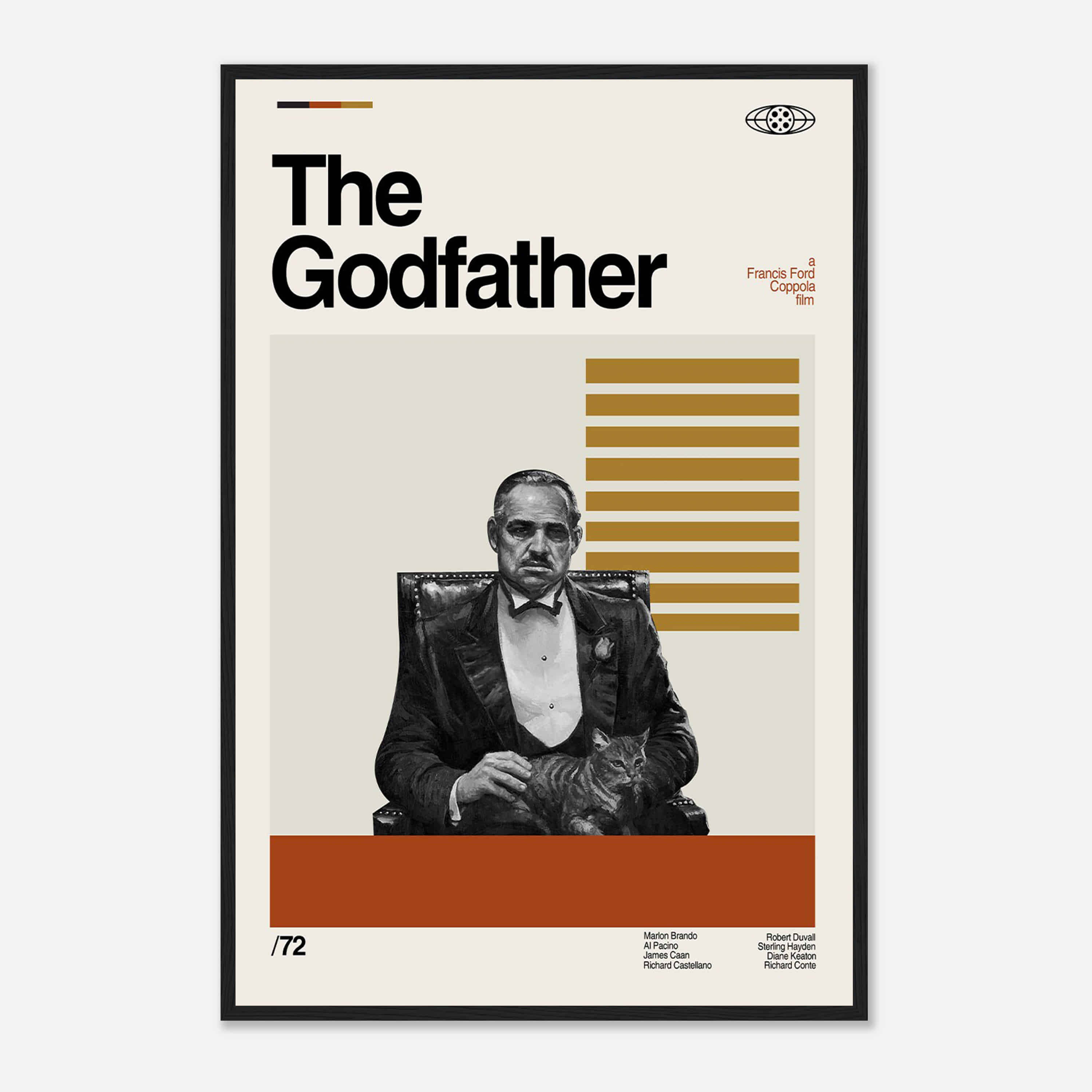 The Godfather Movie Poster, Album Film Poster, Mid Century Art - Citiesbox