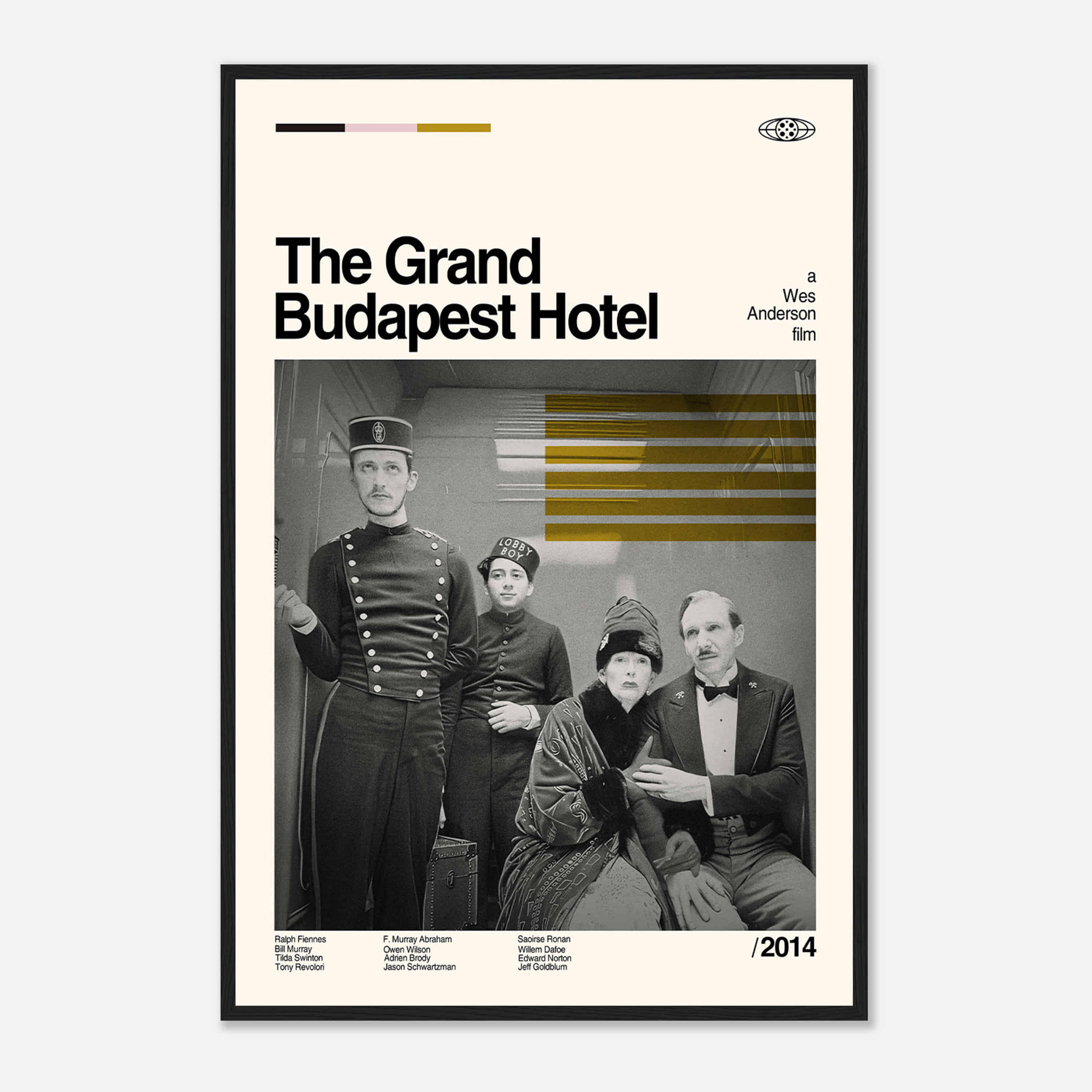The Grand Budapest Hotel Movie, Album Film Poster, Mid Century Art ...