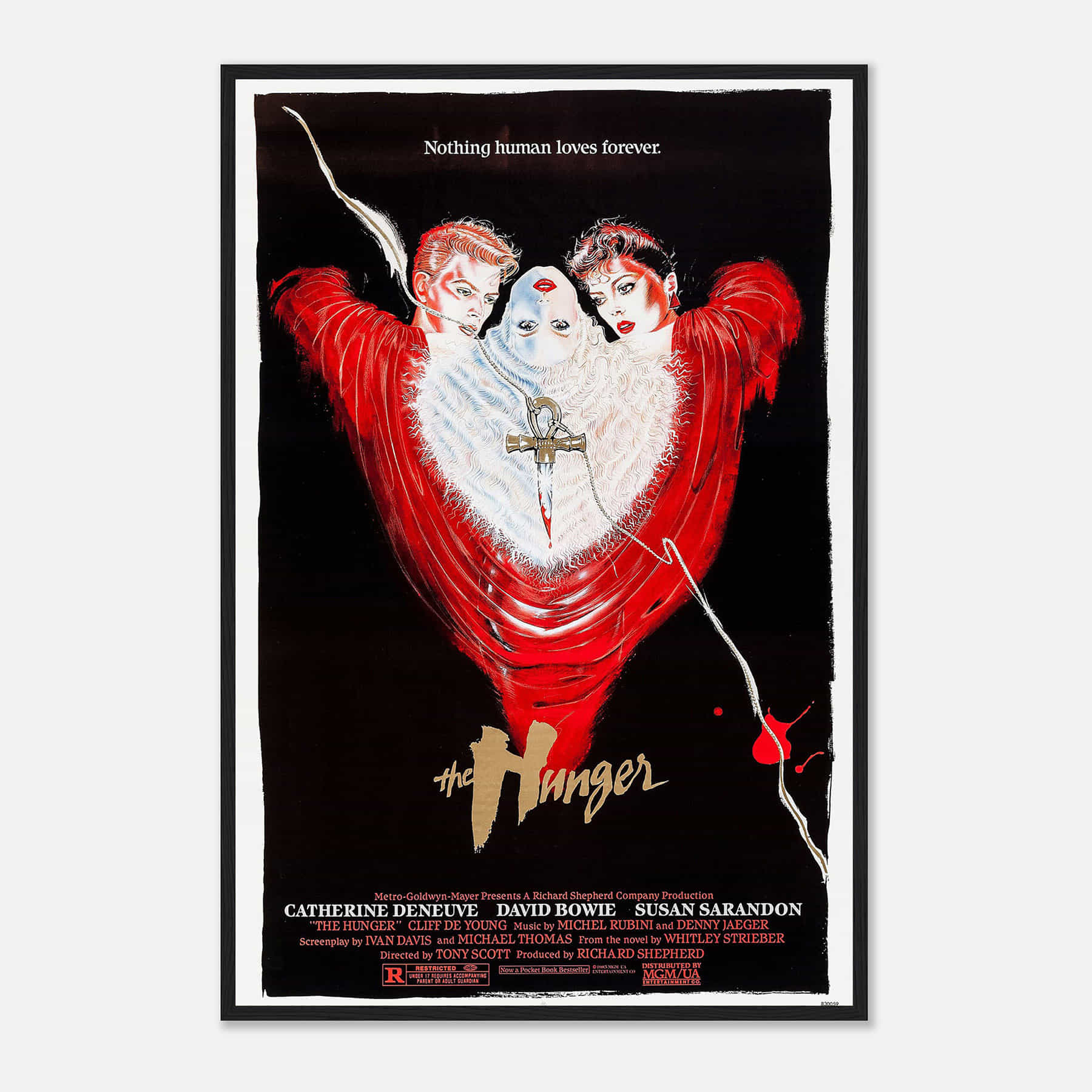 The Hunger Movie Poster, The Hunger (1983) Classic Vintage Movie Poster ...